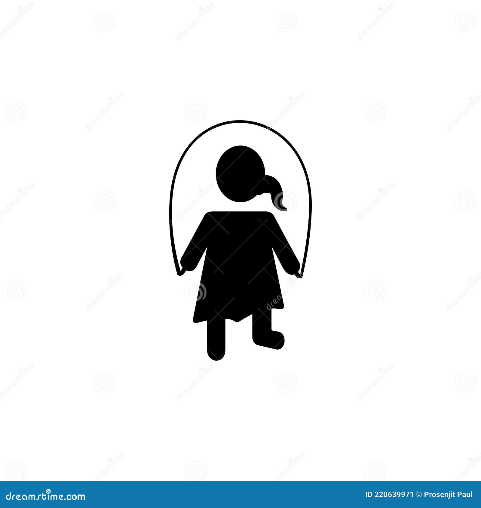 Creative Child Black Color Icon Stock Vector - Illustration of ...