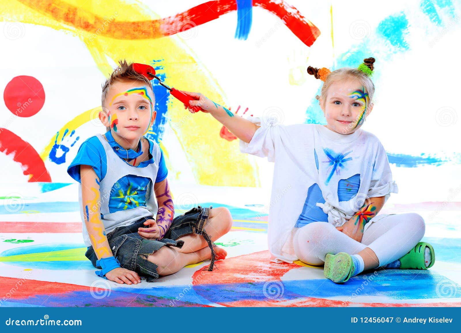 Creative children stock image. Image of joyful, education - 12456047