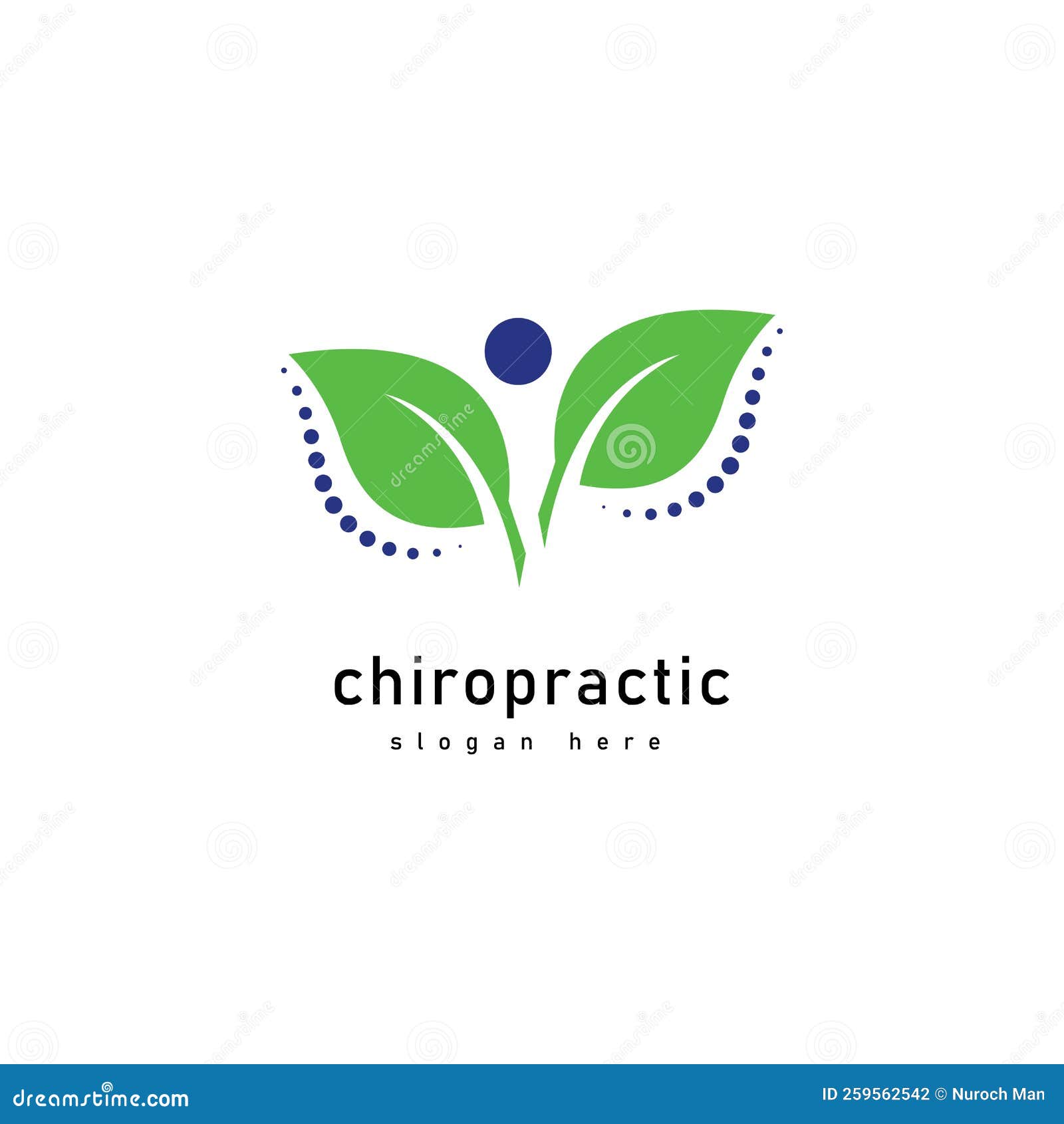Creative Chiropractic Concept Logo Design Template. Stock Vector ...