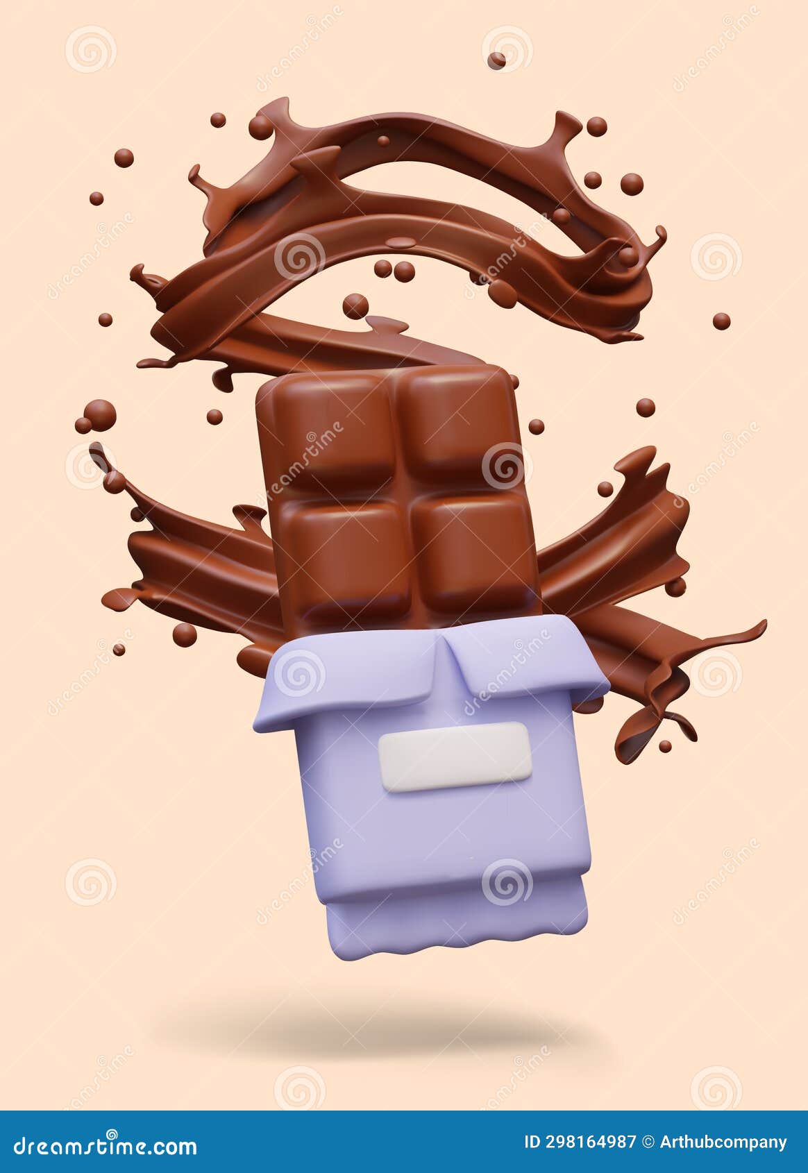 Creative Chocolate Bar Advertising Mockup. Vector Realistic Object ...