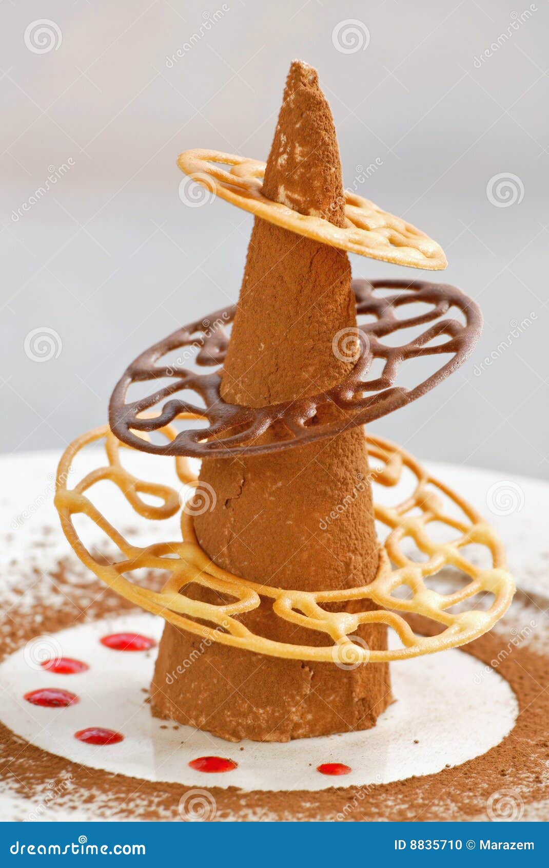 Creative chocolate dessert stock photo. Image of cacao - 8835710