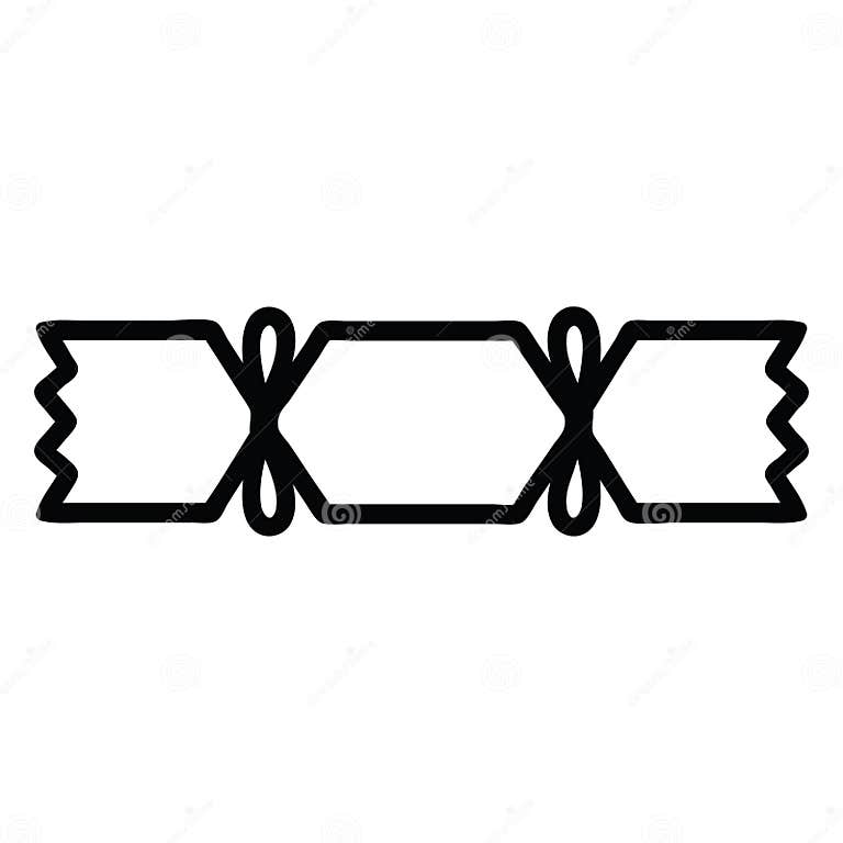 A Creative Christmas Cracker Icon Stock Vector - Illustration of vector ...