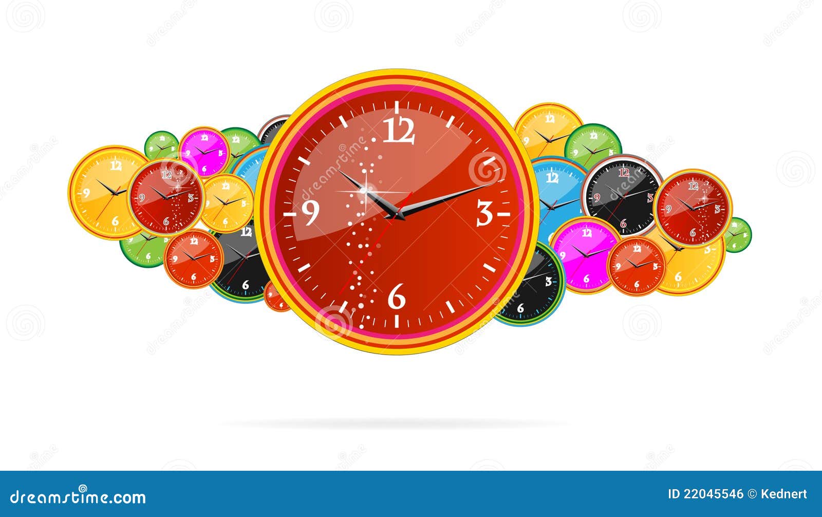 Creative Chronometer Time Sign on the Clocks Stock Vector ...