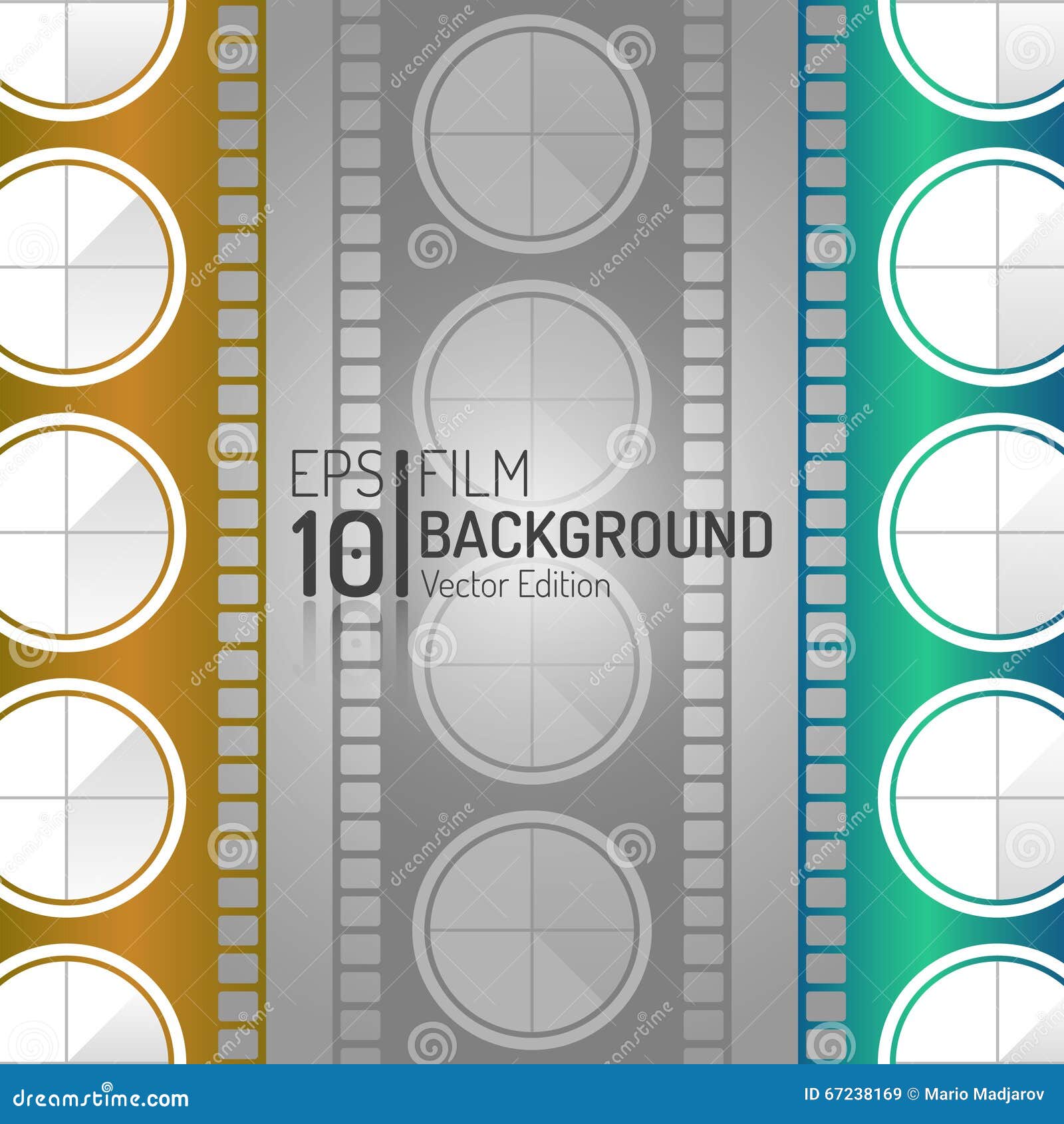 Creative Cinema Background Design. Vector Elements. Minimal Film ...