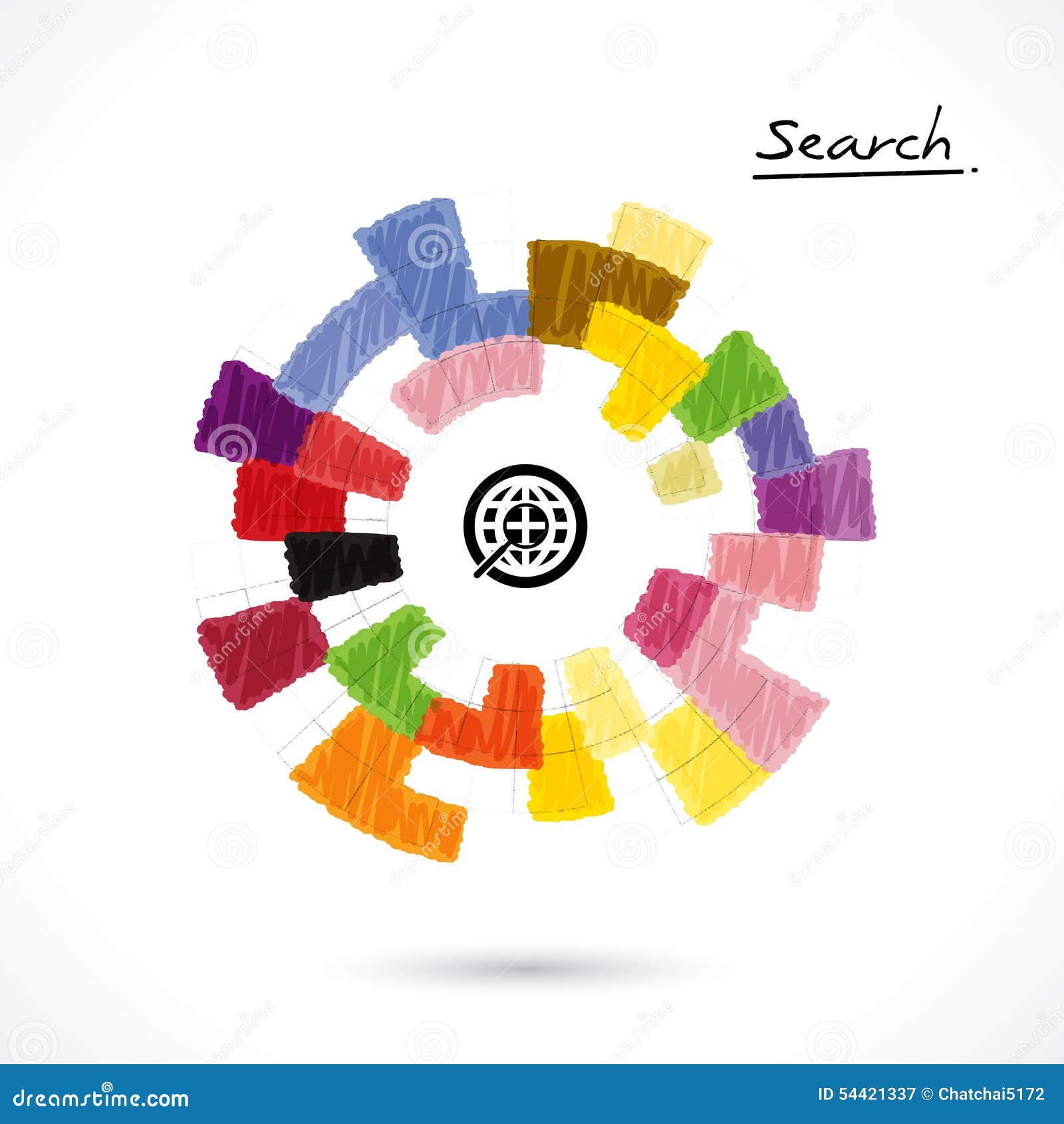 Creative Circle Abstract Vector Logo Design Template. Stock Vector ...