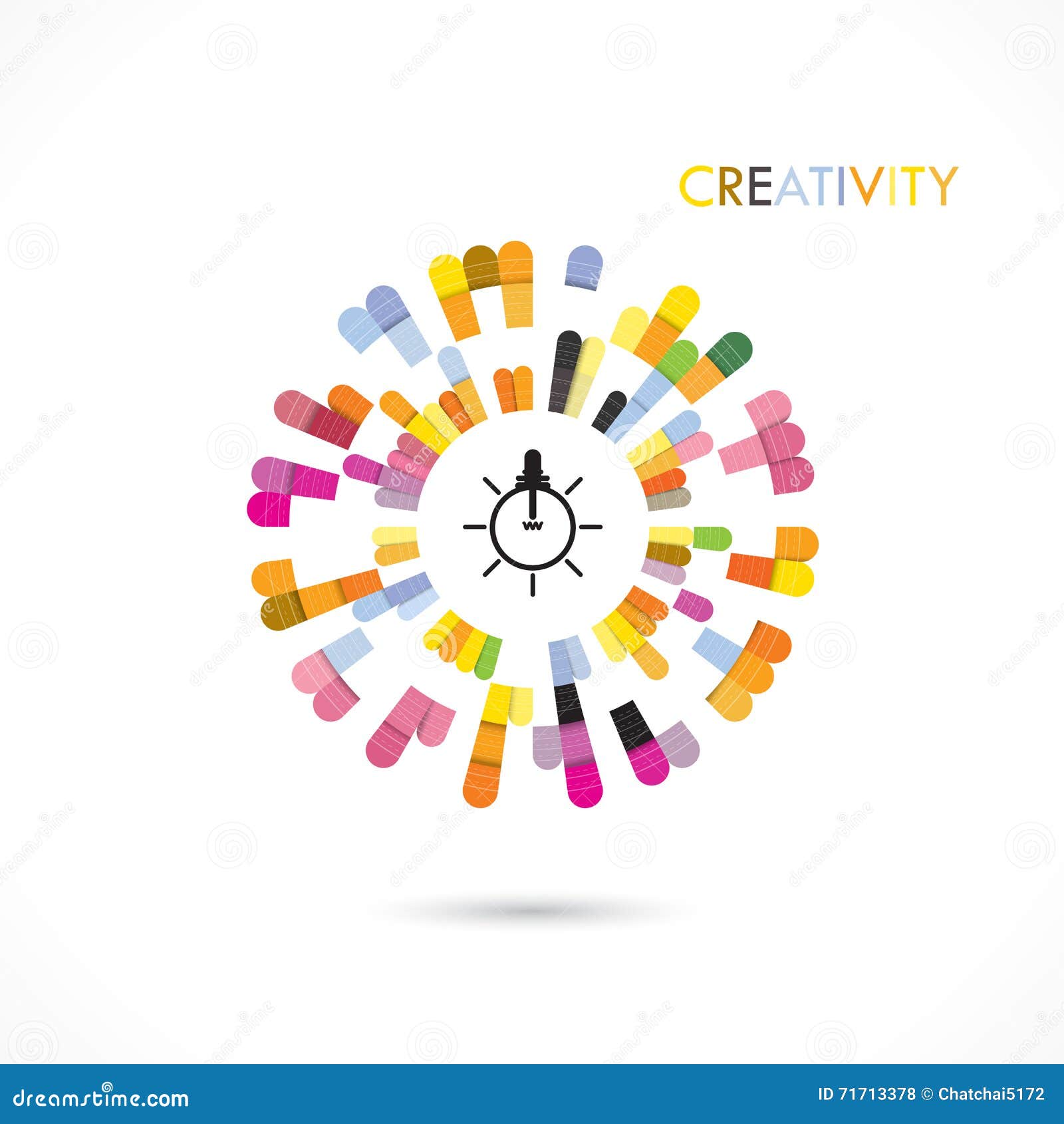 Creative Circle Abstract Vector Logo Design Template. Stock Vector ...