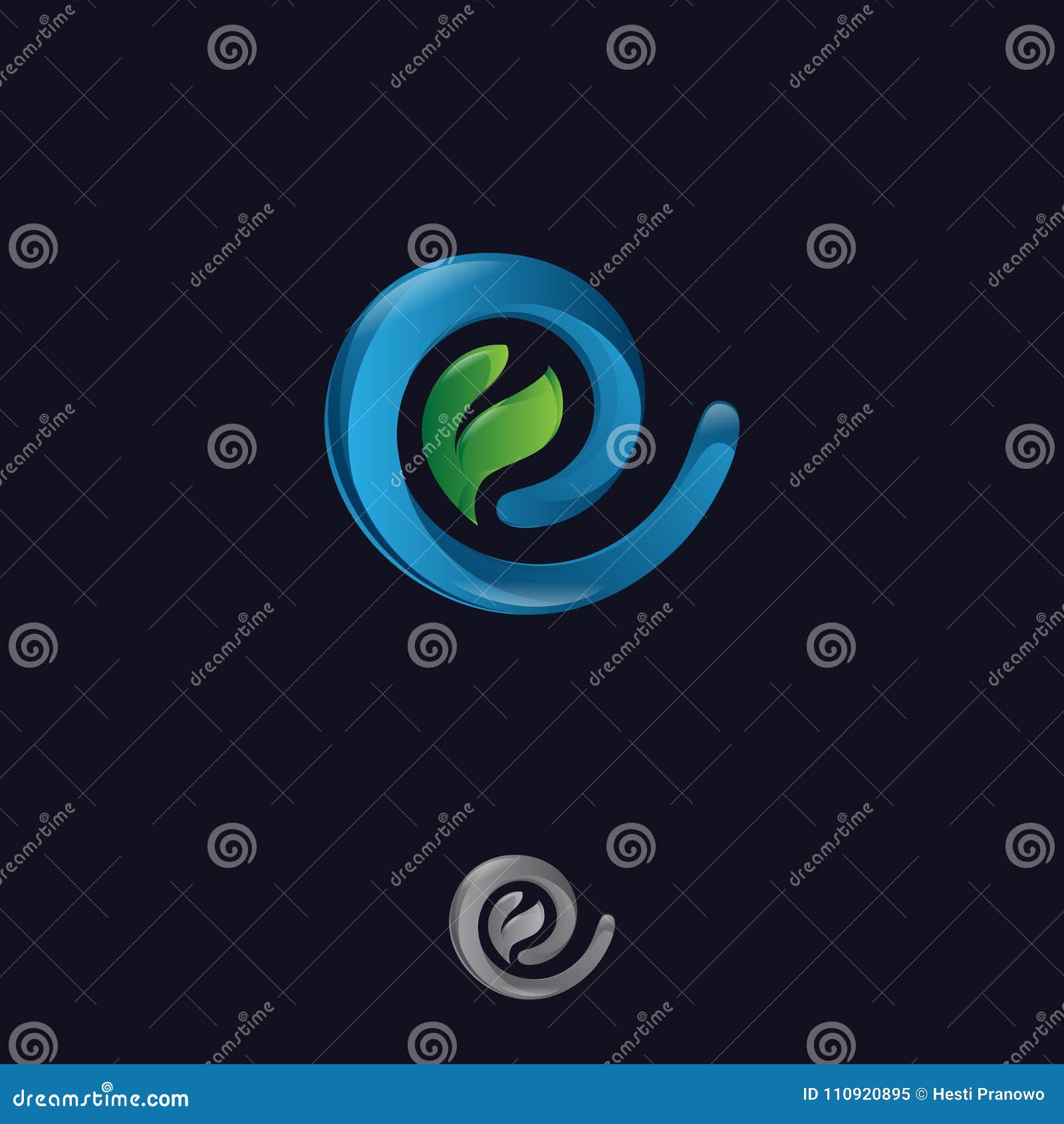 Creative Circle E Letter Logo Design Illustration Template Stock Vector ...