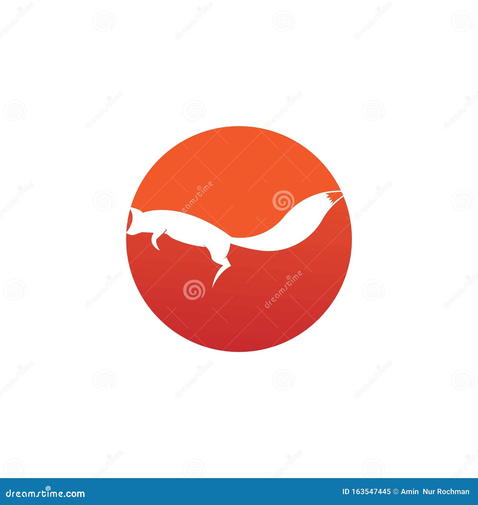 Creative Circle Fox Logo Vector. Round Fox Logo Template Stock Vector ...