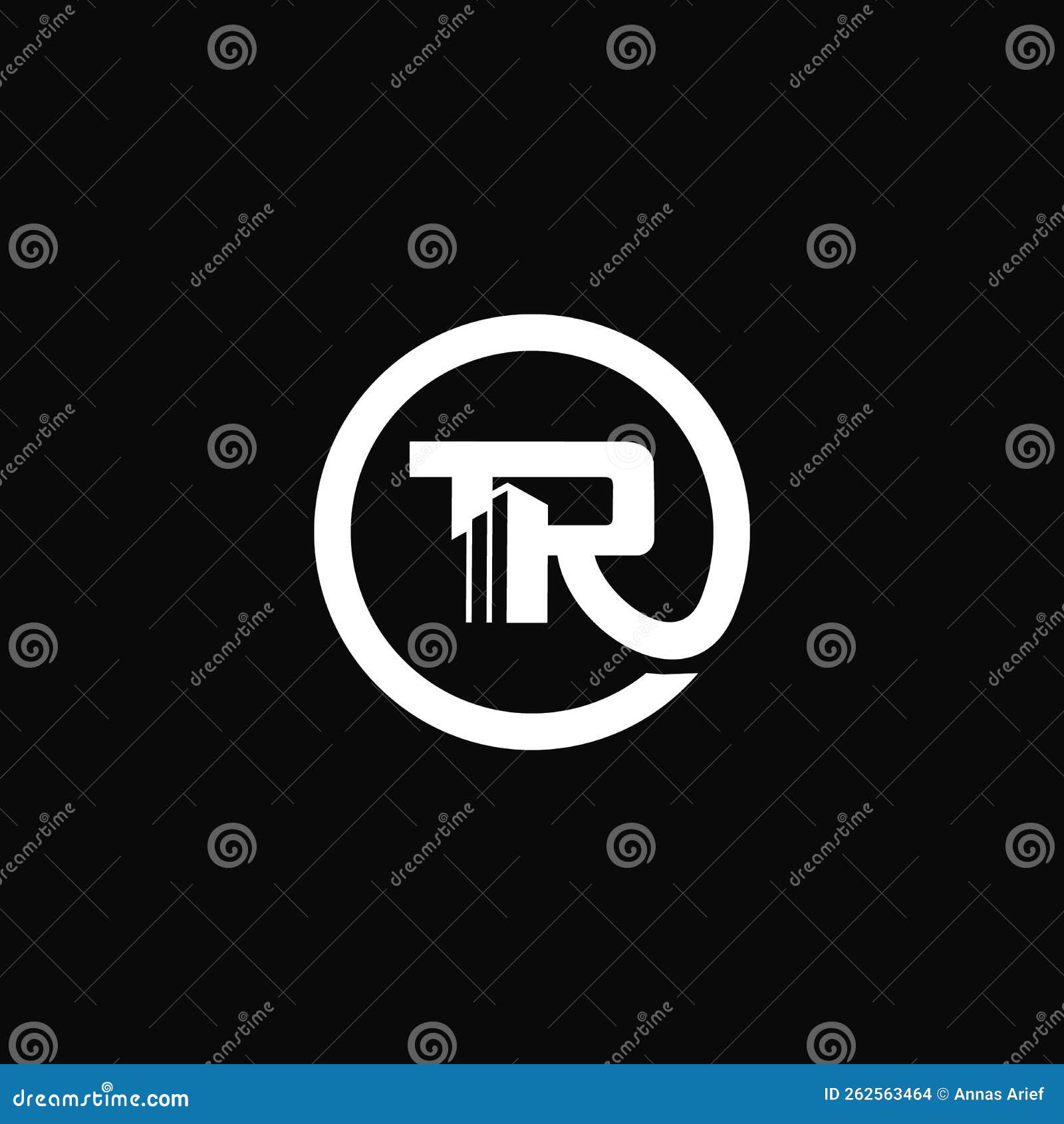 Creative Circle Line Initial Logo Design Template from Letter R Stock ...