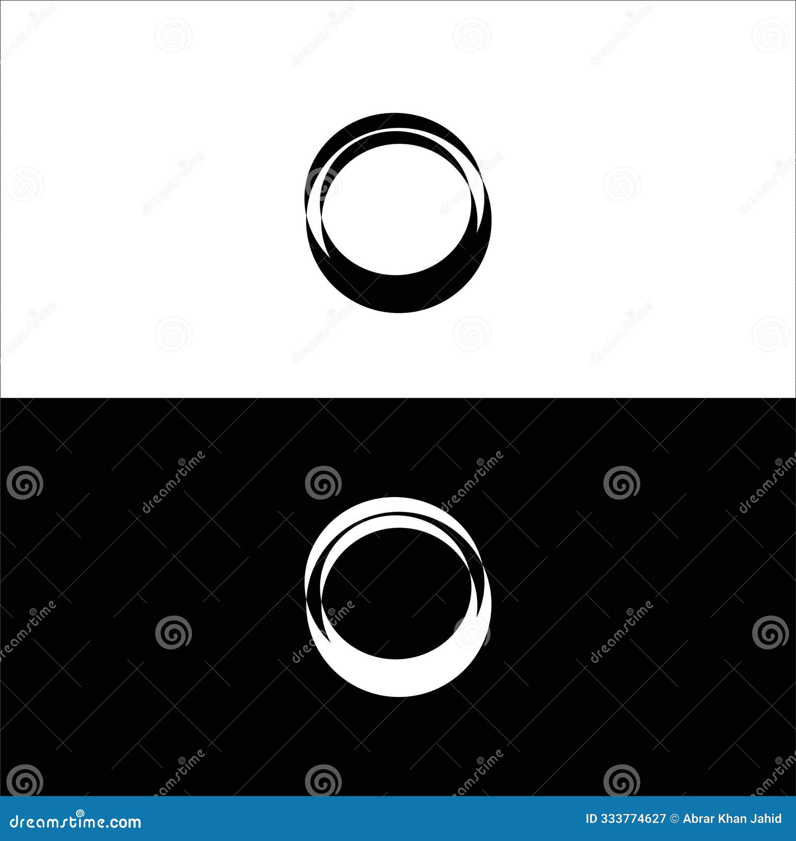 Creative Circle Ring Logo Design with Unique Concept Premium Stock ...