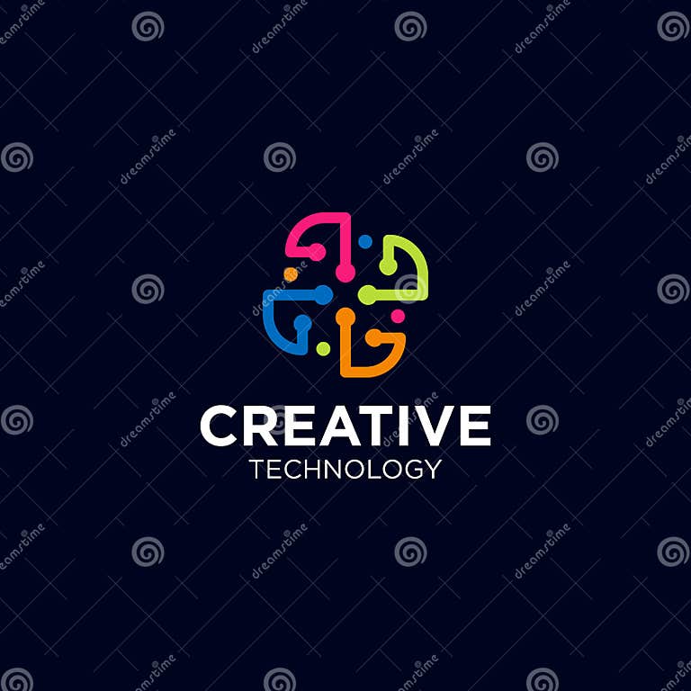 Creative Circle Tech Logo Template, Advanced Analysis Data Base Logo ...