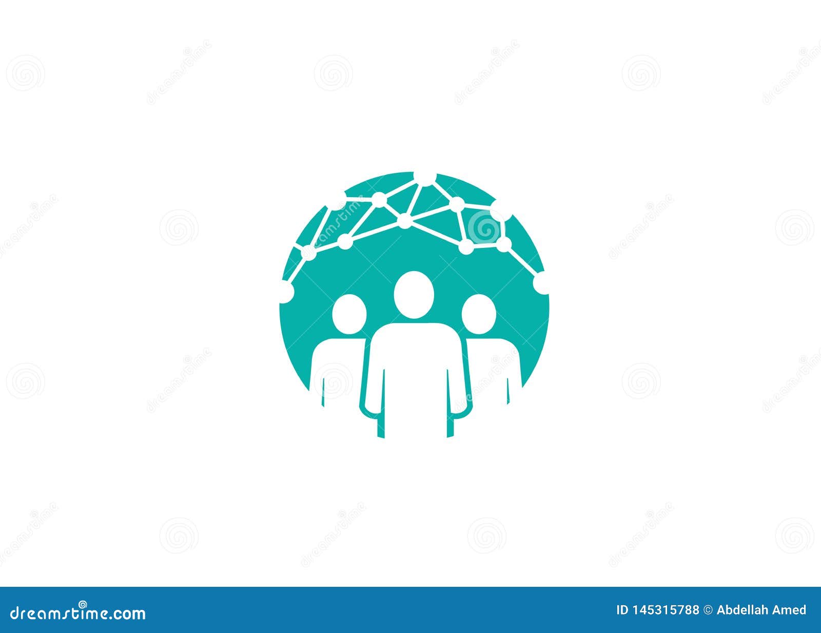 Creative Circle Three People Logo Stock Vector - Illustration of house ...
