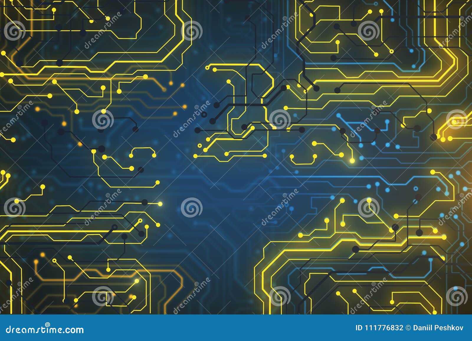 Creative circuit backdrop stock illustration. Illustration of board ...