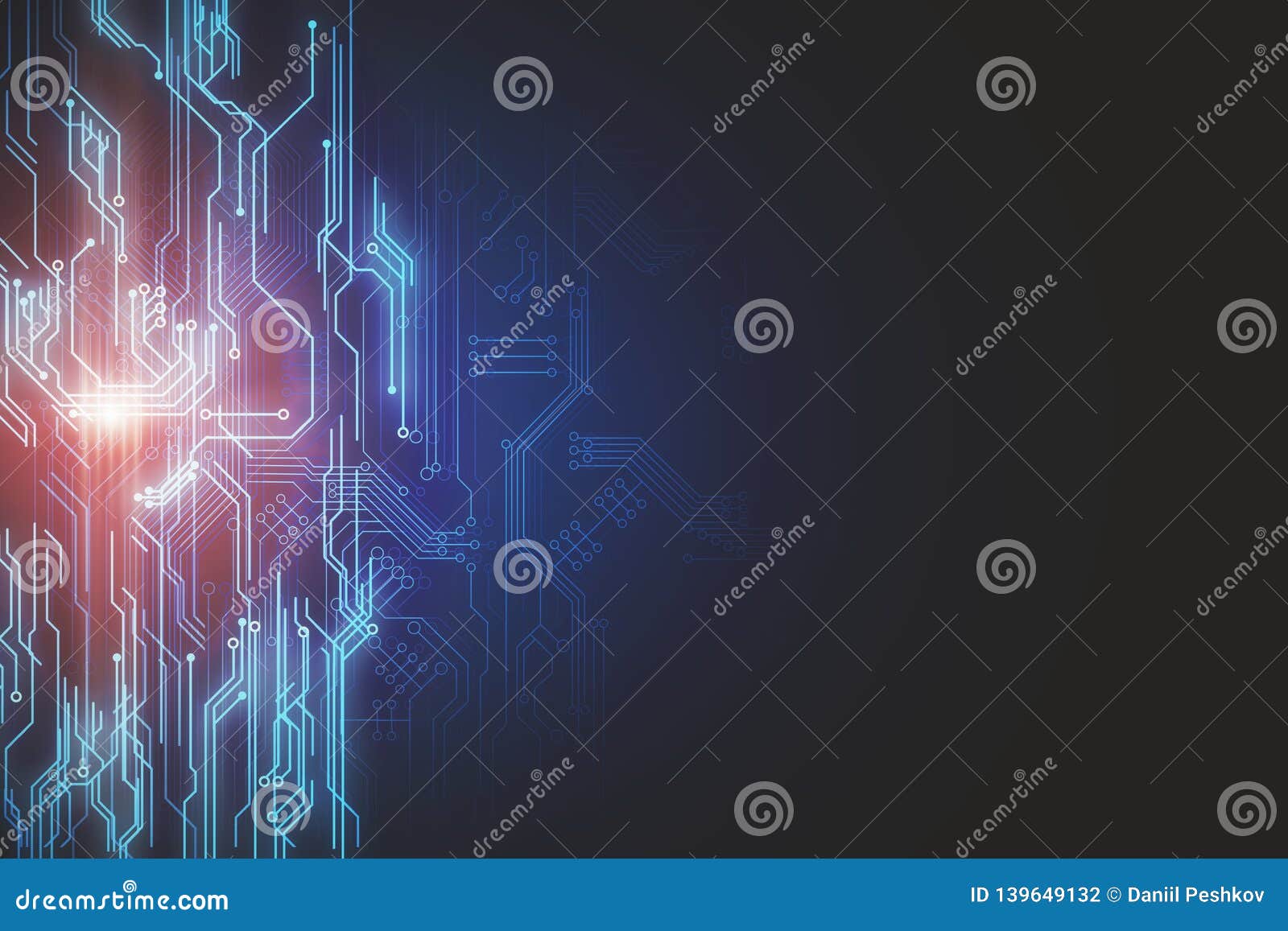 Creative circuit wallpaper stock illustration. Illustration of ...