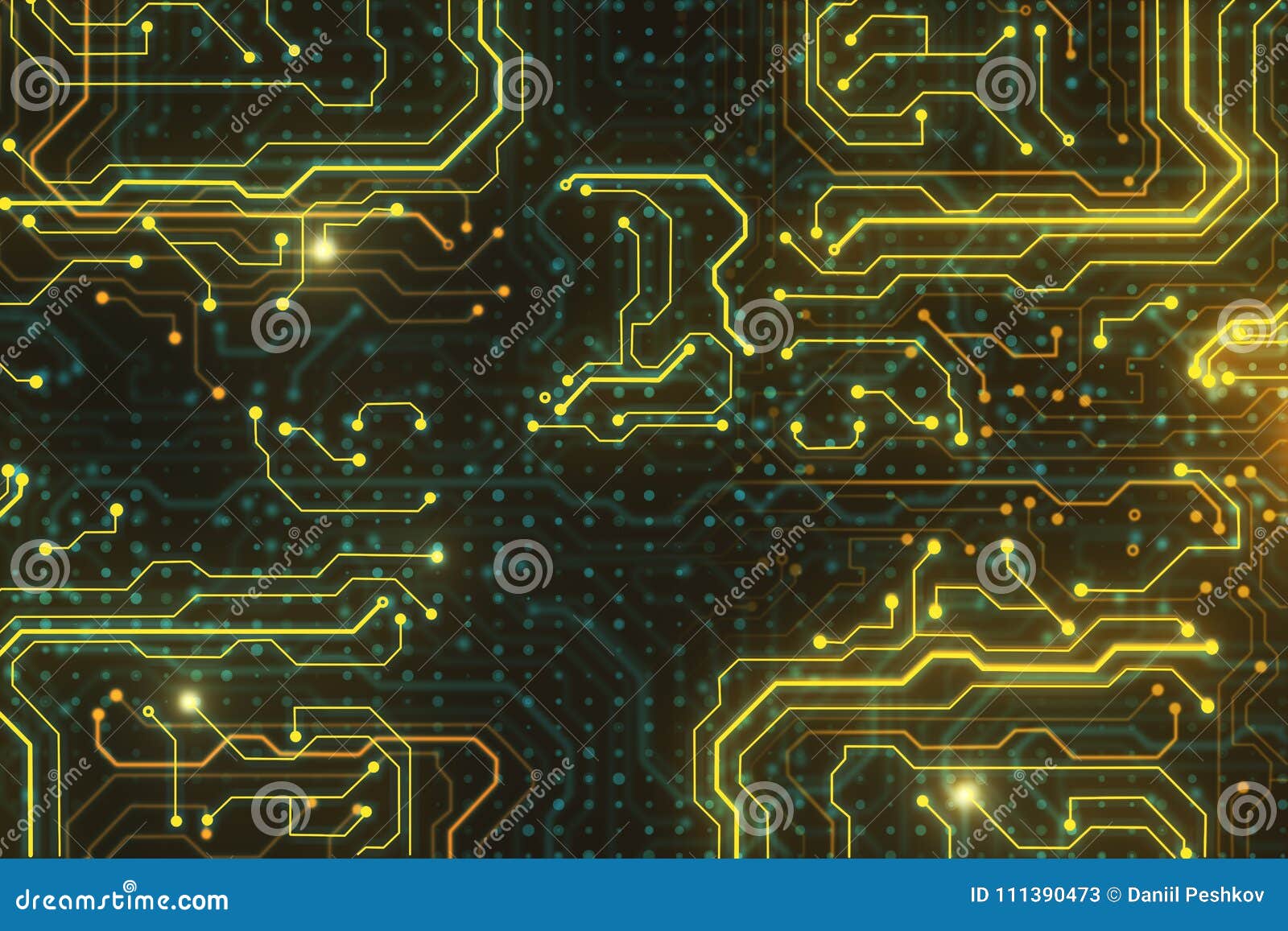 Creative circuit wallpaper stock illustration. Illustration of ...