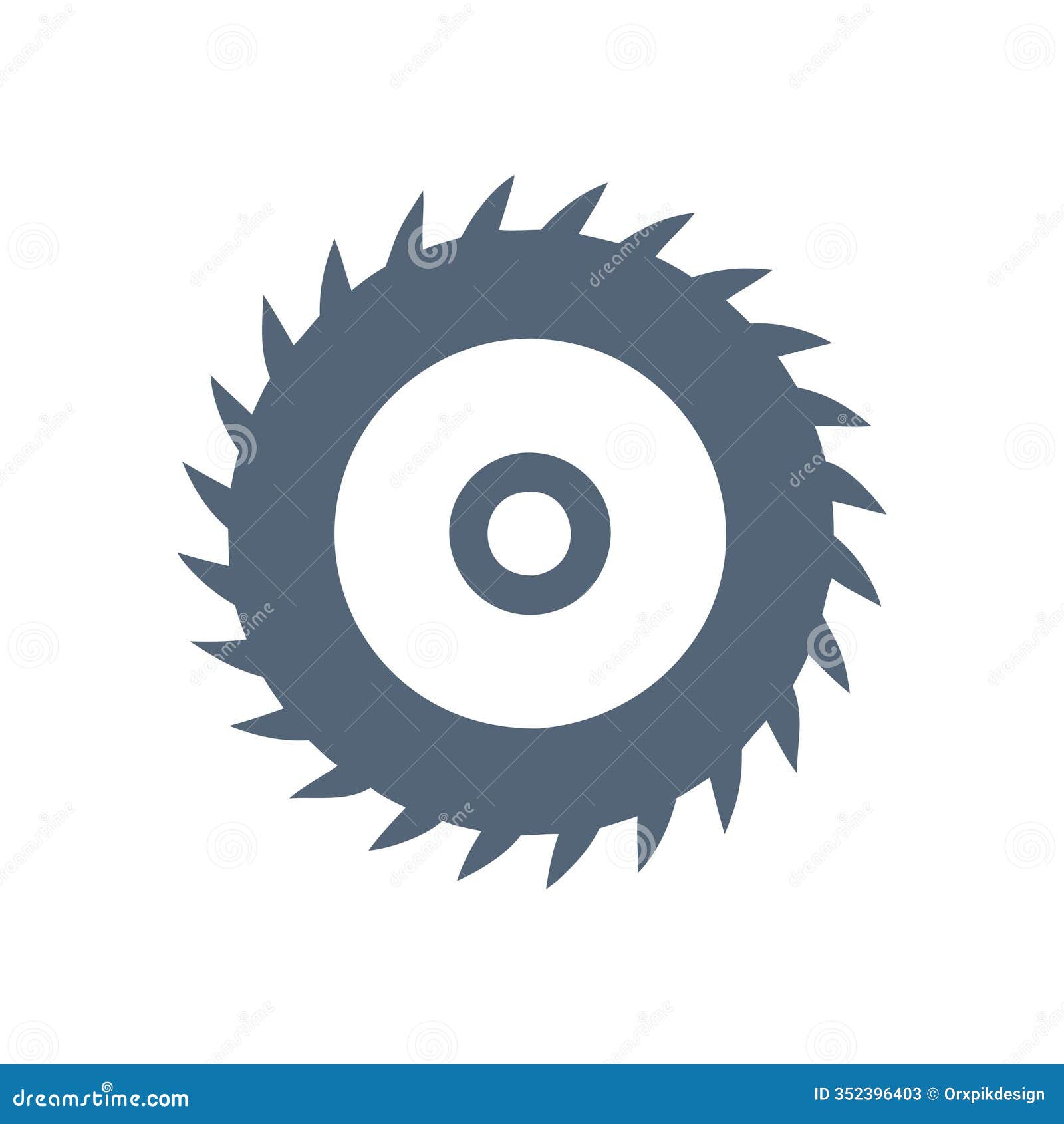 Creative Circular Saw Blade Icon for Cutting Applications Stock ...