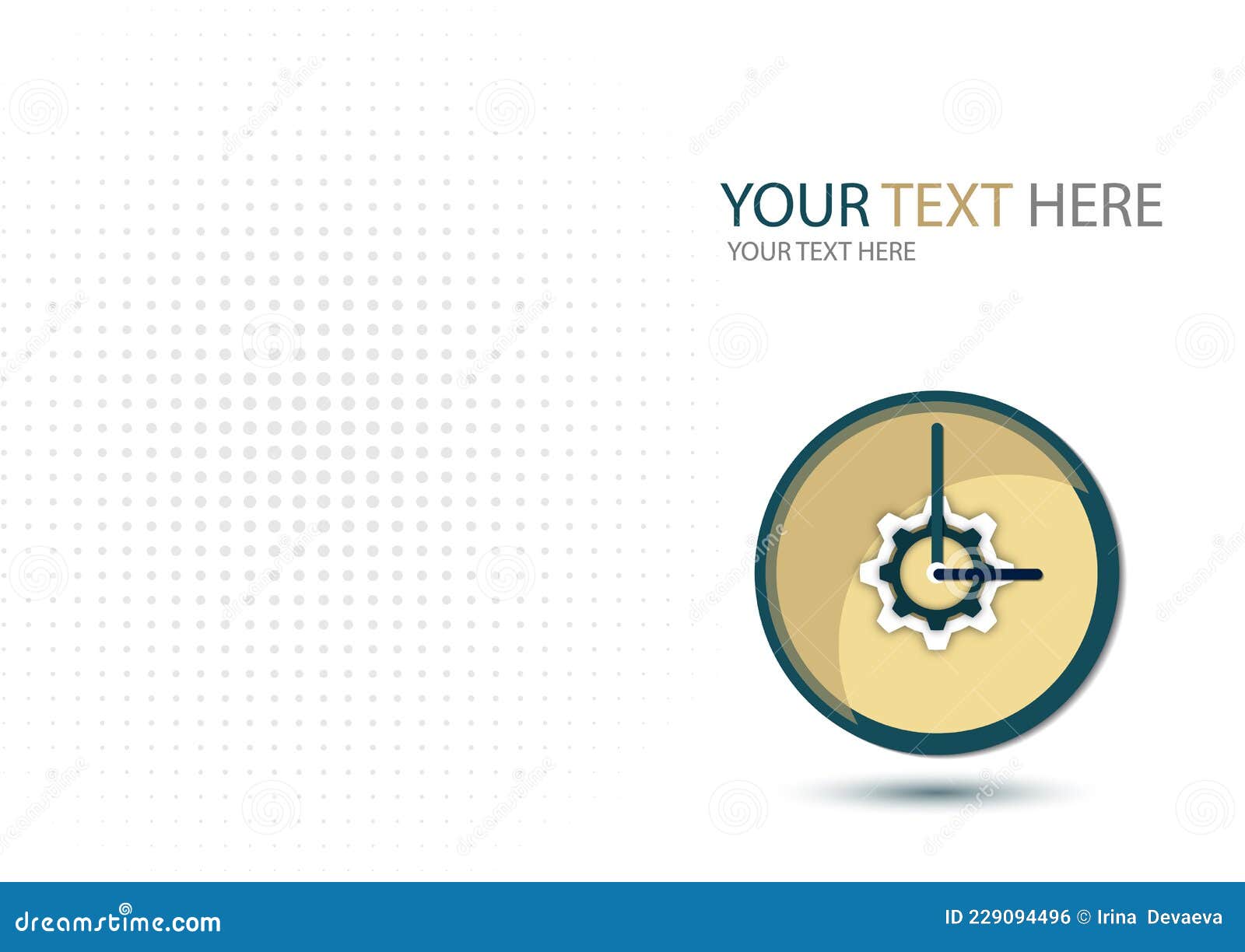 Creative Clock with Arrows for Your Design. Working Time Symbol Stock ...