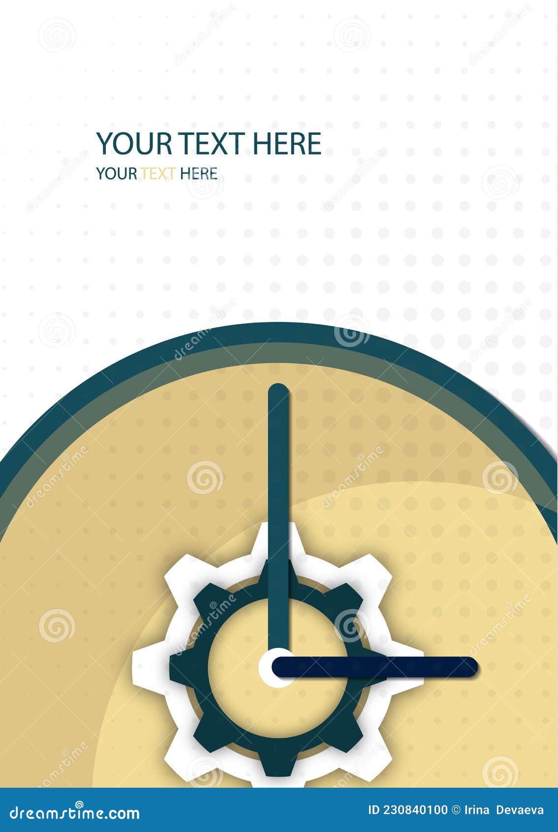 Creative Clock with Arrows for Your Design. Working Time Symbol Stock ...