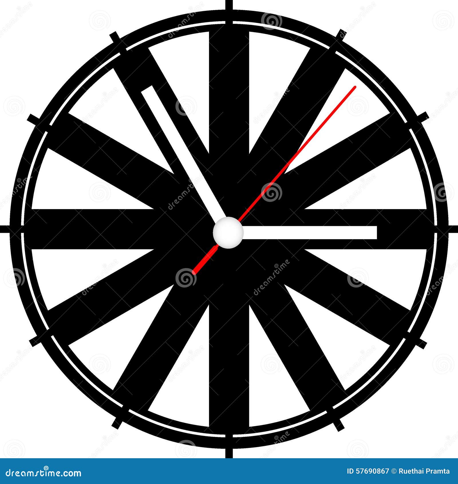 Creative Clock Face Design. Stock Vector - Illustration of frame, blue ...