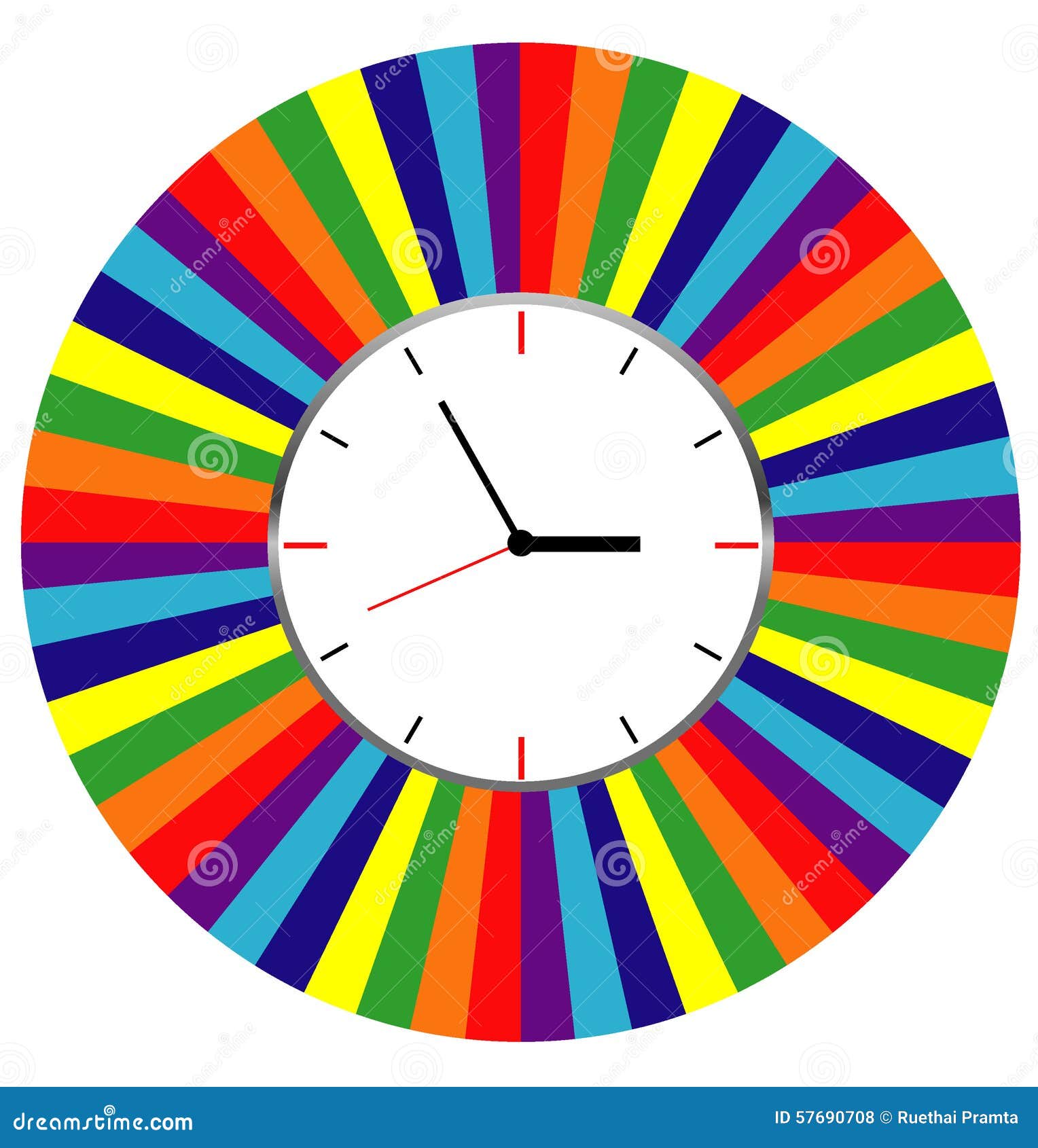 Creative Clock Face Design. Stock Vector - Illustration of hour, night ...