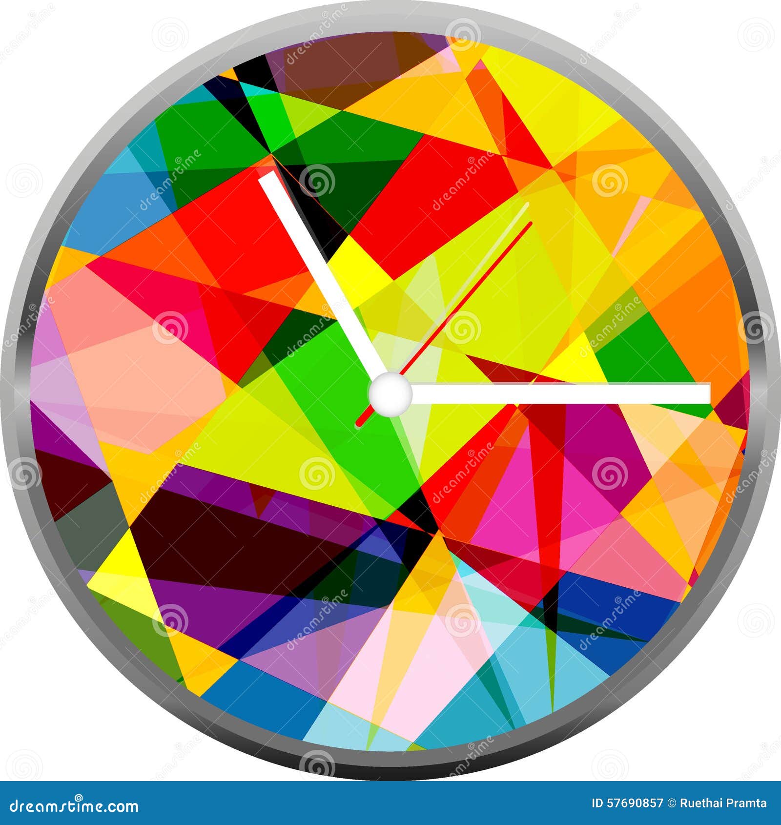 Creative Clock Face Design. Stock Vector - Illustration of interval ...