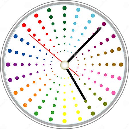 Creative Clock Face Design. Stock Vector - Illustration of hour, month ...