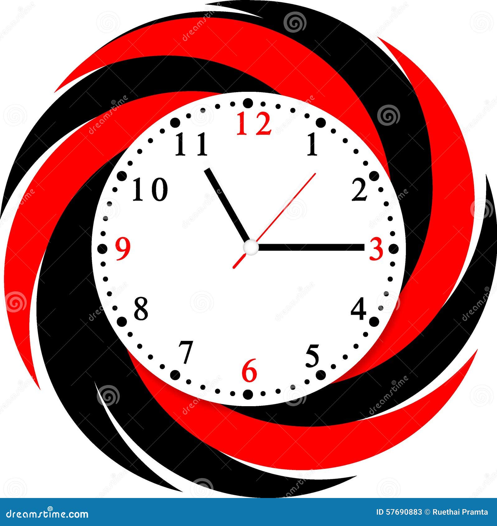 Creative Clock Face Design. Stock Vector - Illustration of blue, frame ...