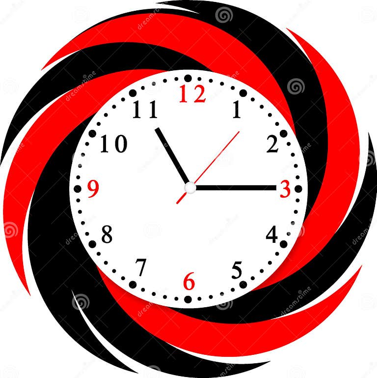 Creative Clock Face Design. Stock Vector - Illustration of blue, frame ...