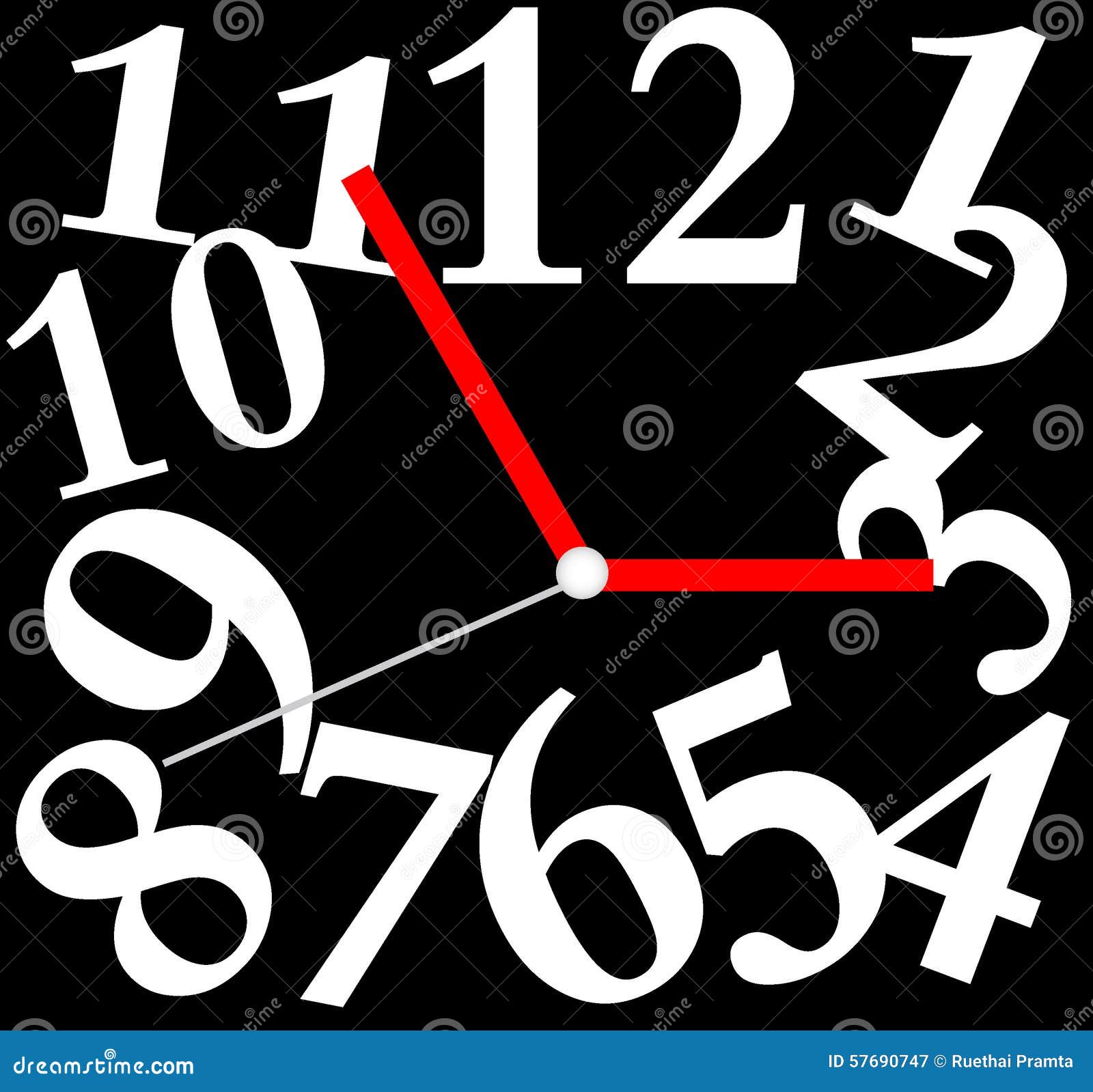 Creative Clock Face Design. Stock Vector - Illustration of abstract ...