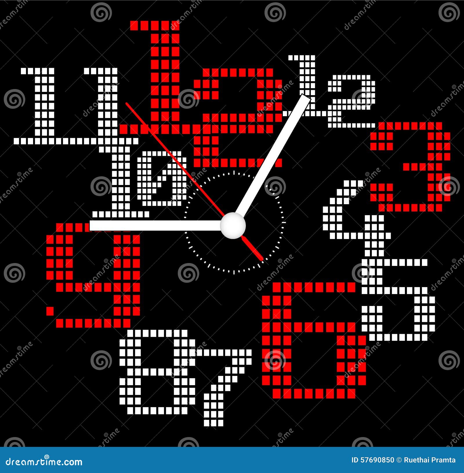 Creative Clock Face Design. Stock Vector - Illustration of abstract ...