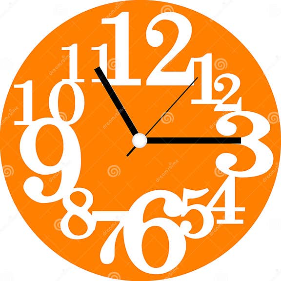 Creative Clock Face Design. Stock Vector - Illustration of graphic ...
