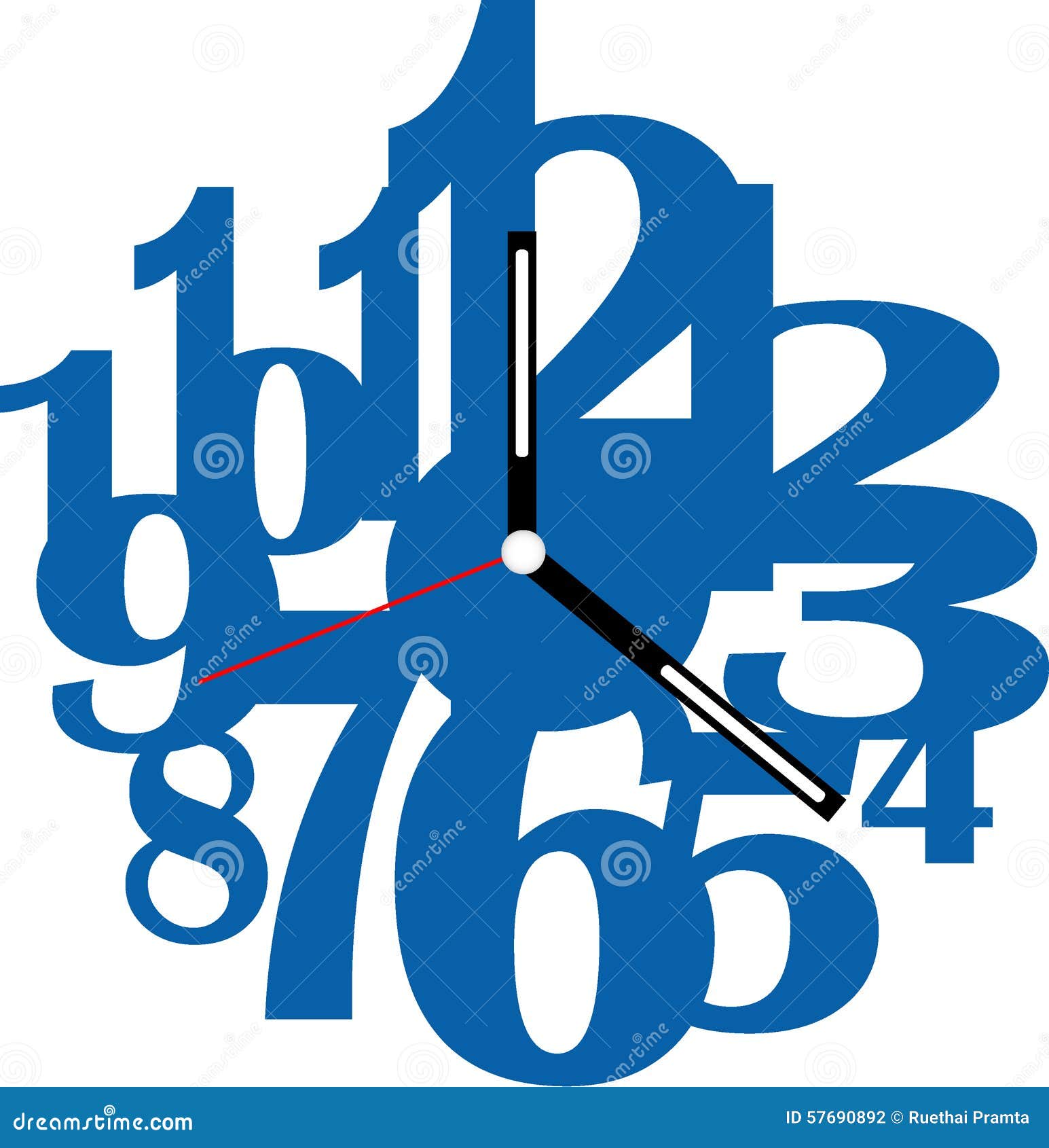 Creative Clock Face Design. Stock Vector - Illustration of appointment ...