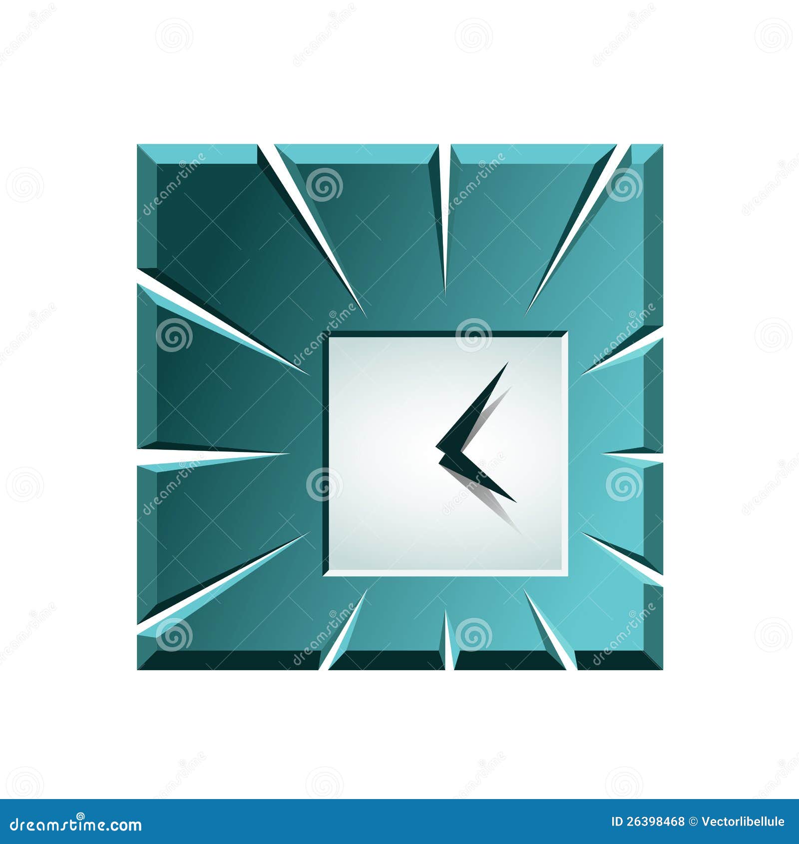 Creative clock icon stock vector. Illustration of mechanical - 26398468