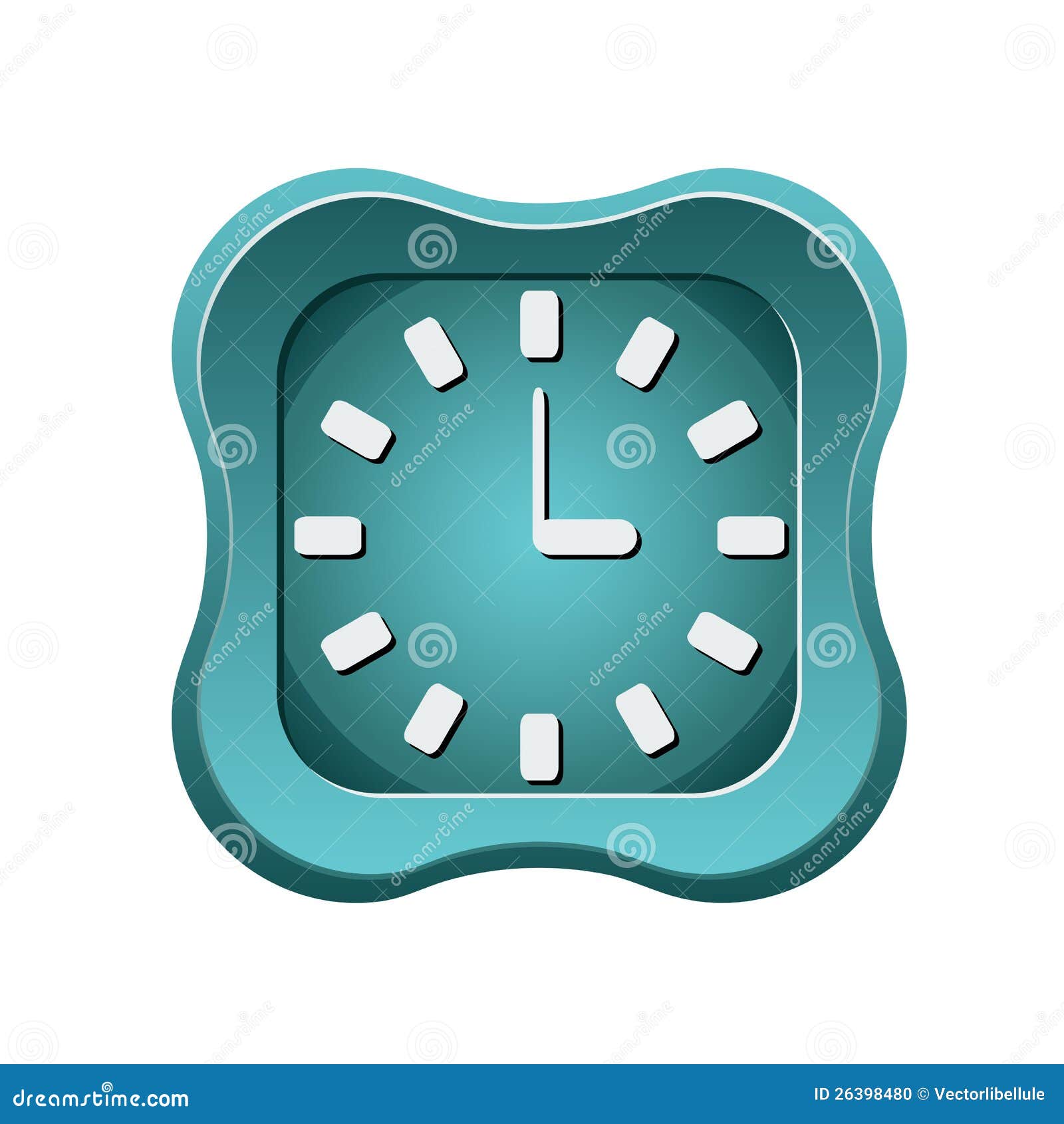 Creative clock icon stock vector. Illustration of graphic - 26398480