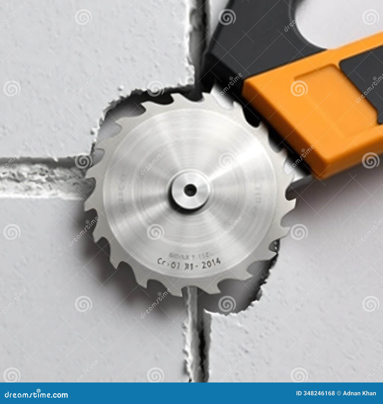 A Creative Close Up of a Drywall Cutter with Its Sharp Blade Visible ...