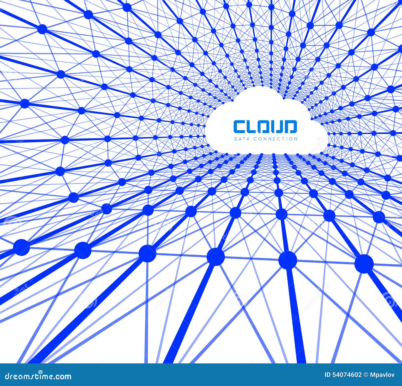 Creative cloud background stock vector. Illustration of clouds - 54074602