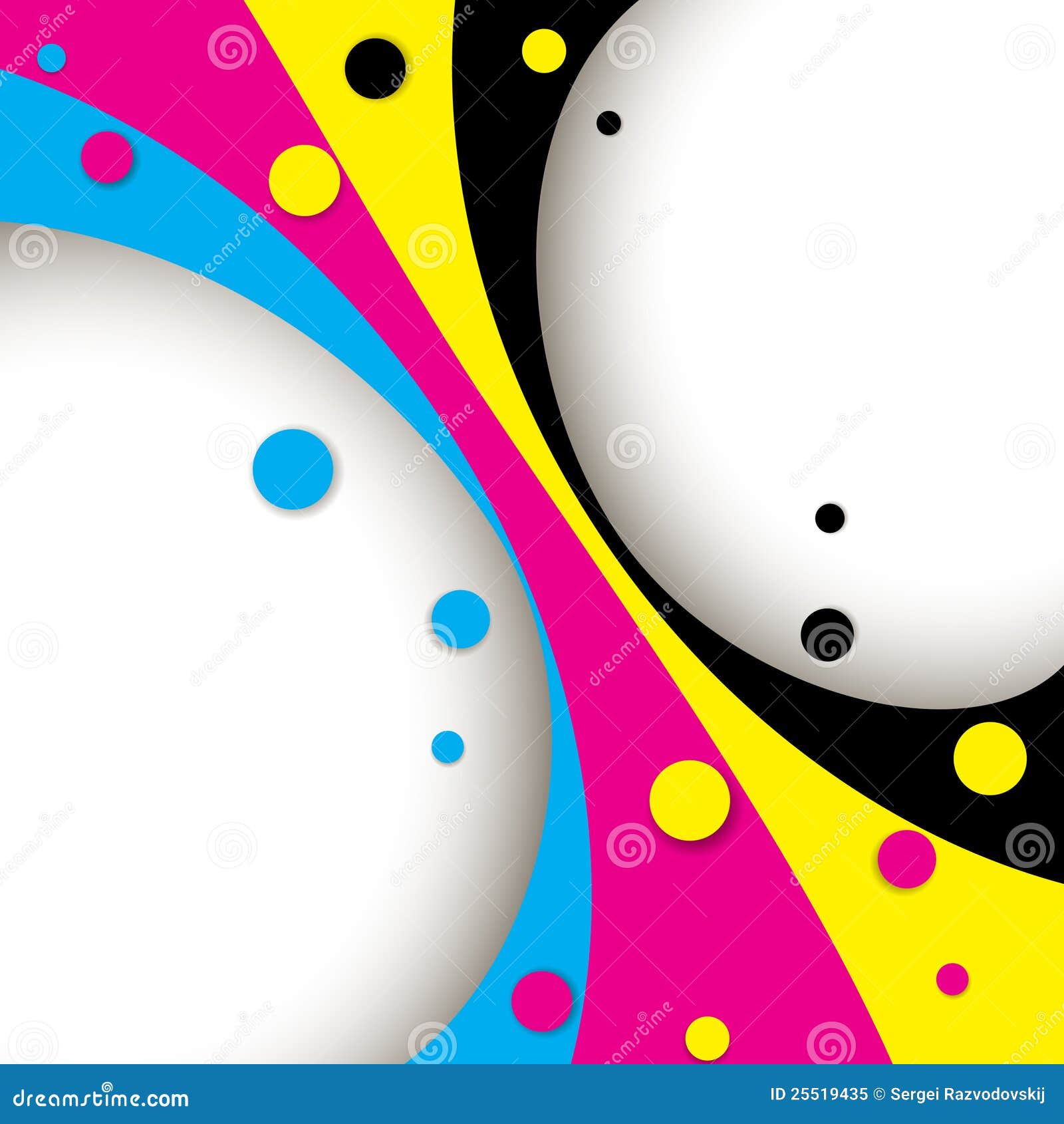 Creative CMYK design stock vector. Illustration of creativity - 25519435