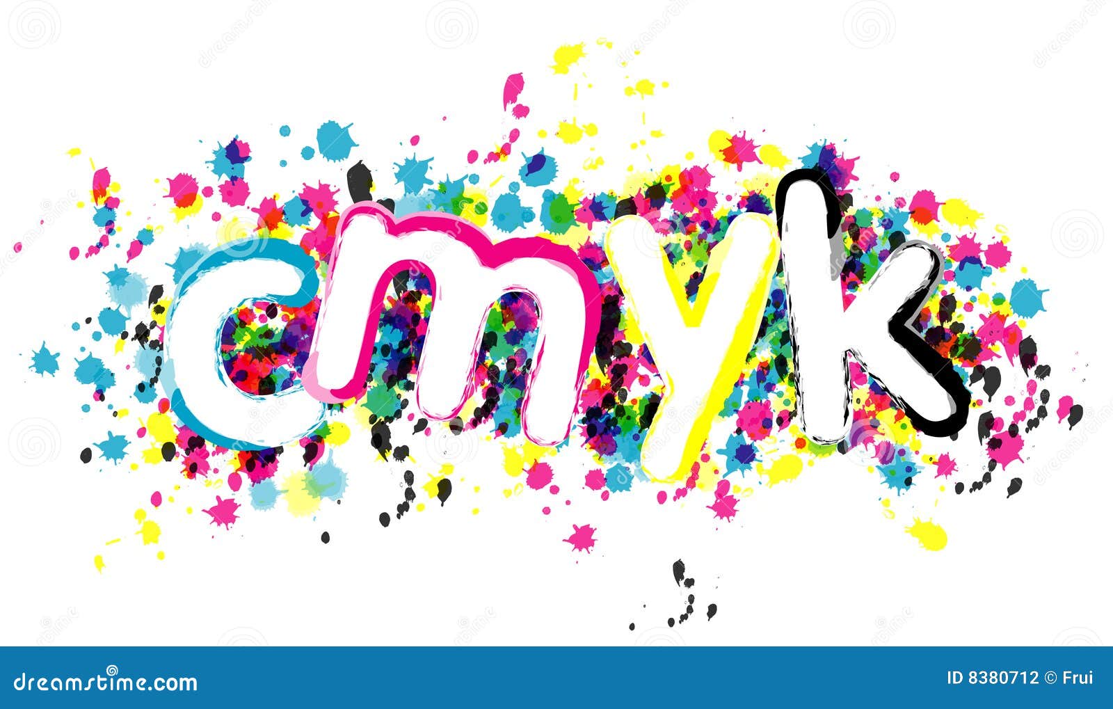 Creative Cmyk Symbol Vector Illustration | CartoonDealer.com #8380712