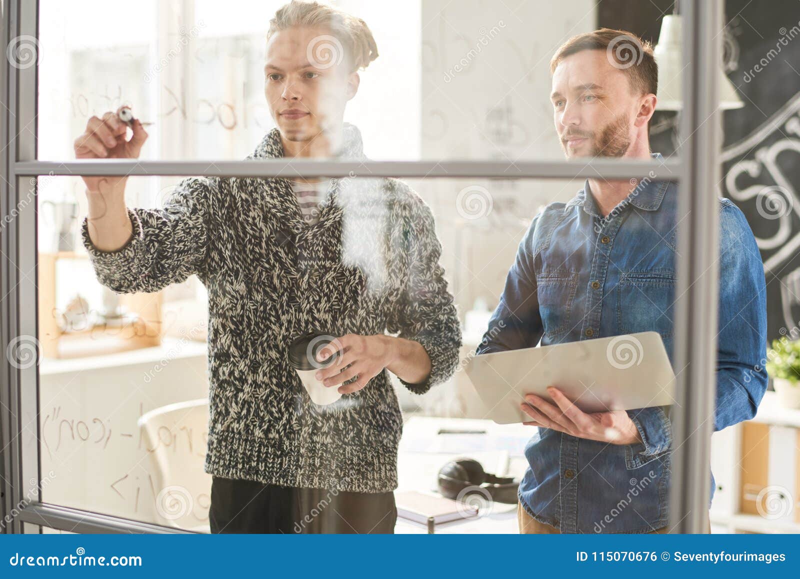 Creative Coding Team Working on New Project Stock Photo - Image of busy ...