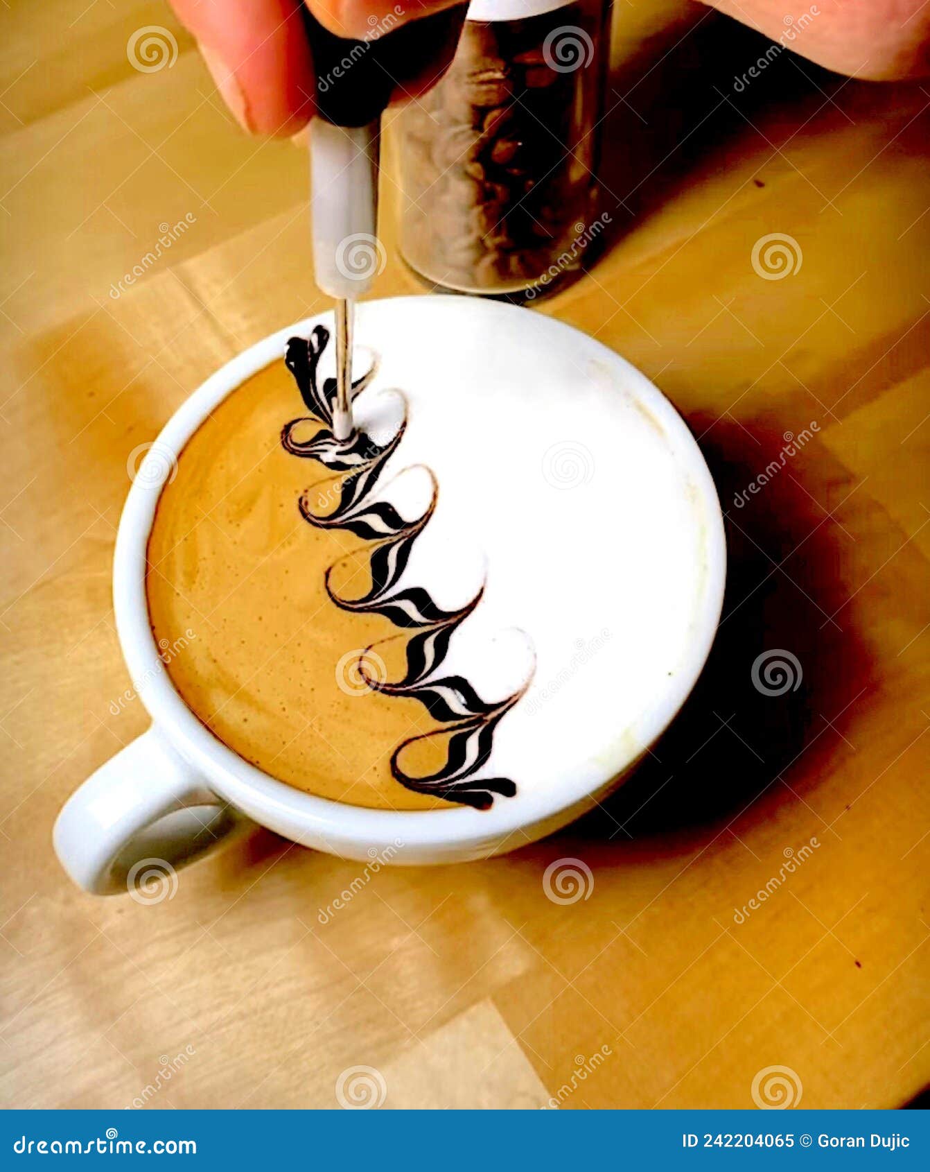 Abstract coffee art stock image. Image of creative, coffee - 242204065