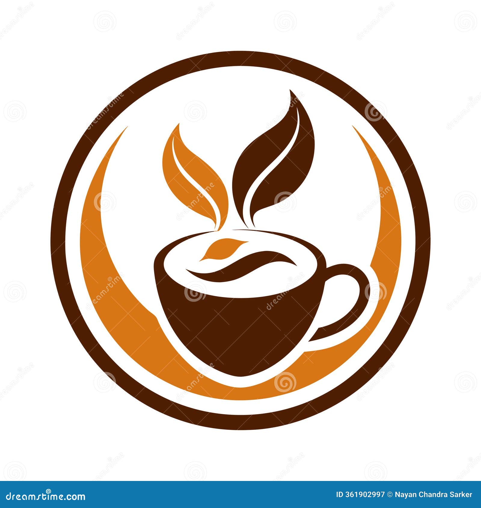 Creative Coffee Logo Vector Art Illustration Stock Illustration ...