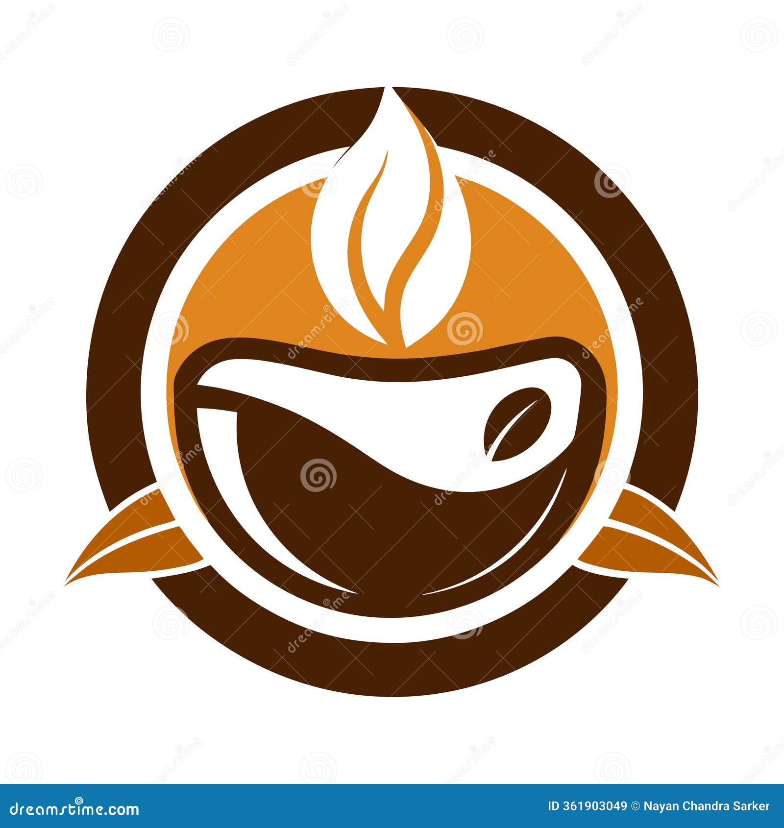 Creative Coffee Logo Vector Art Illustration Stock Illustration ...