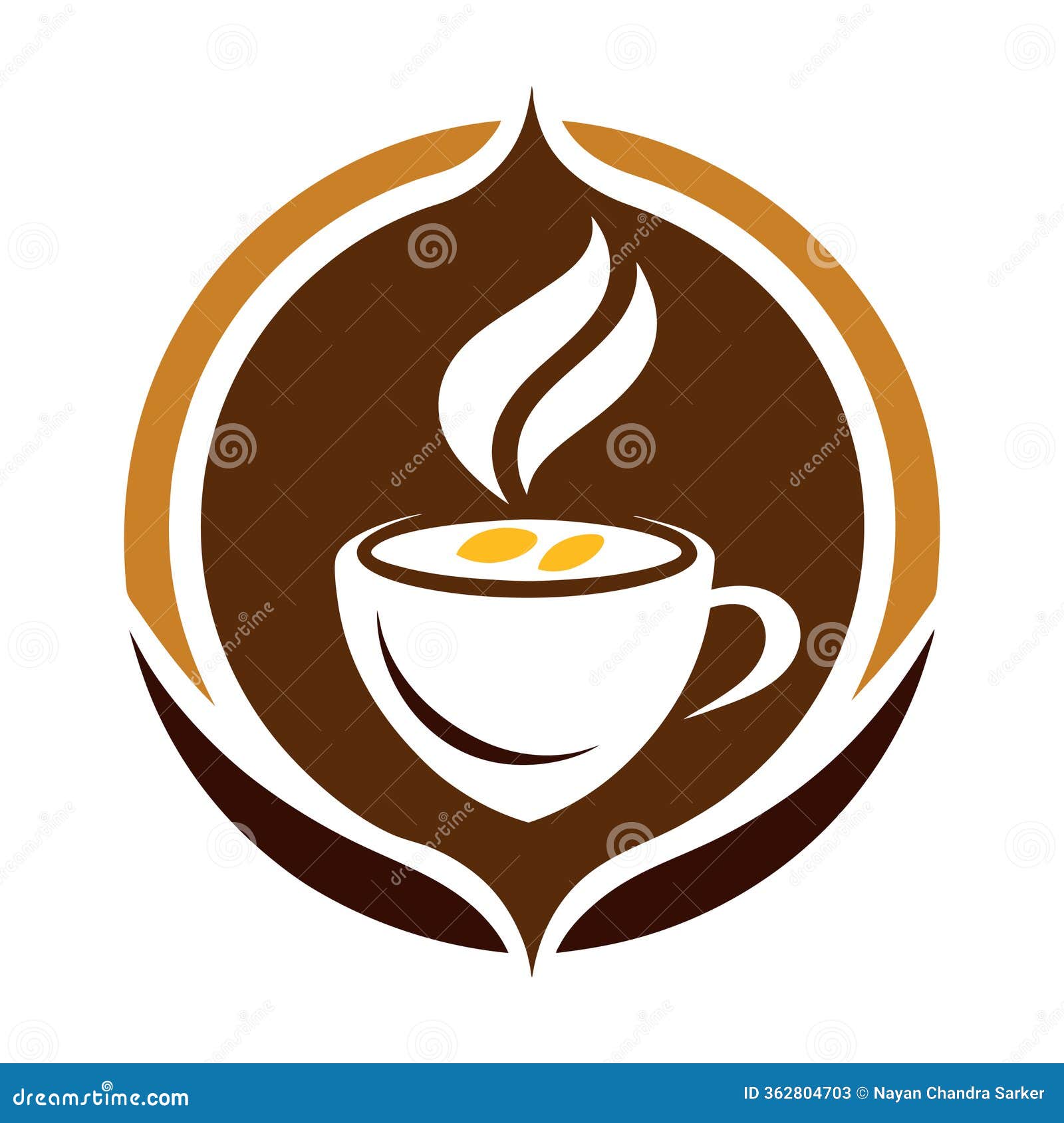 Creative Coffee Logo Vector Art Illustration Stock Illustration ...