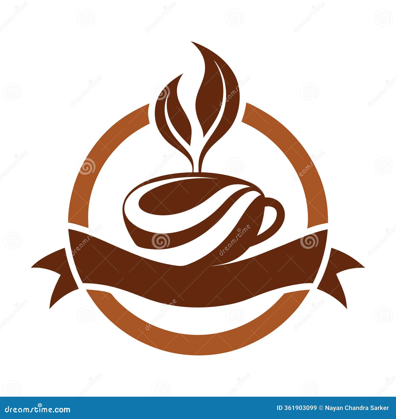 Creative Coffee Logo Vector Art Illustration Stock Illustration ...