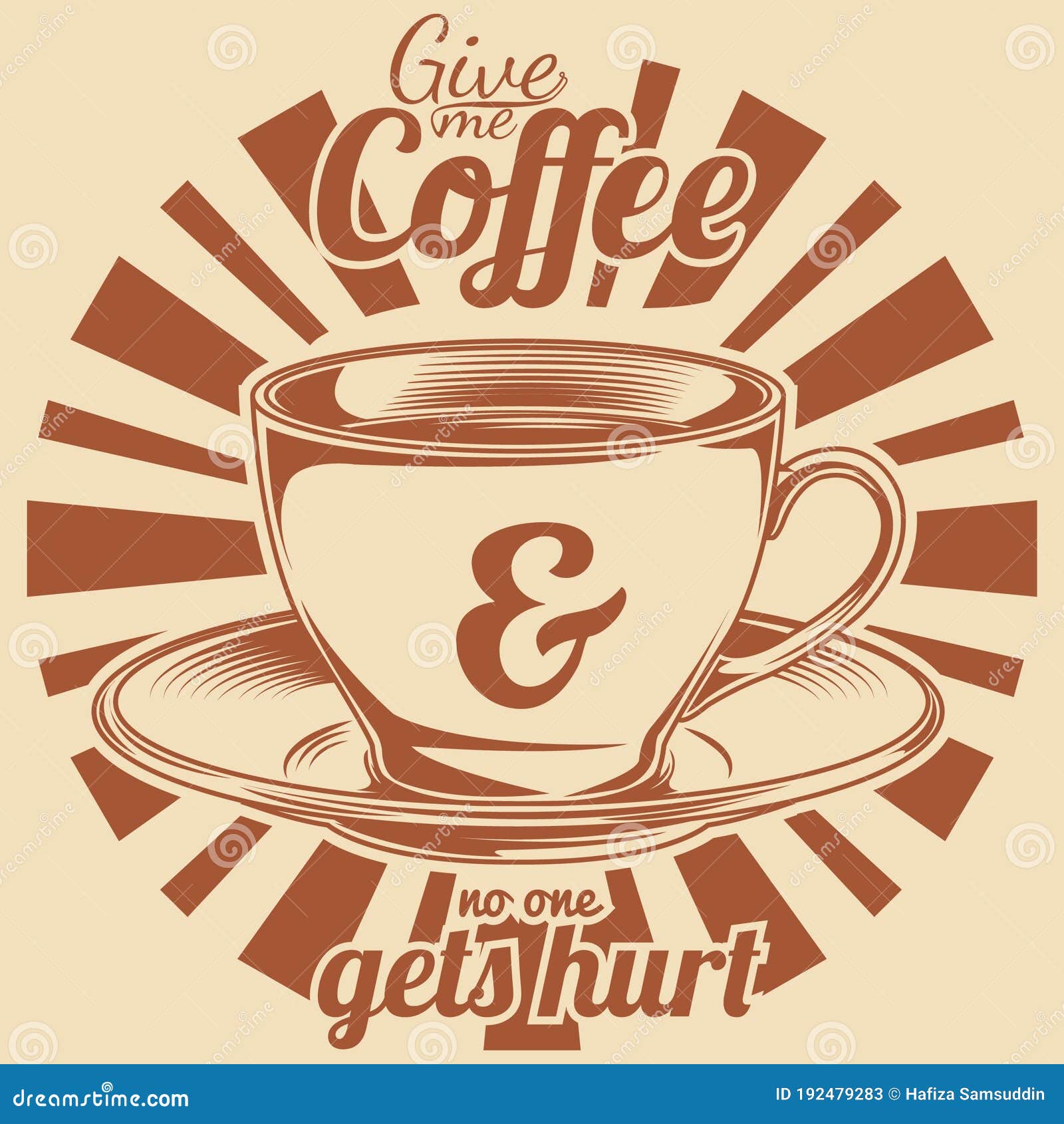 Creative Coffee Sayings. Vector Illustration Decorative Design Stock ...