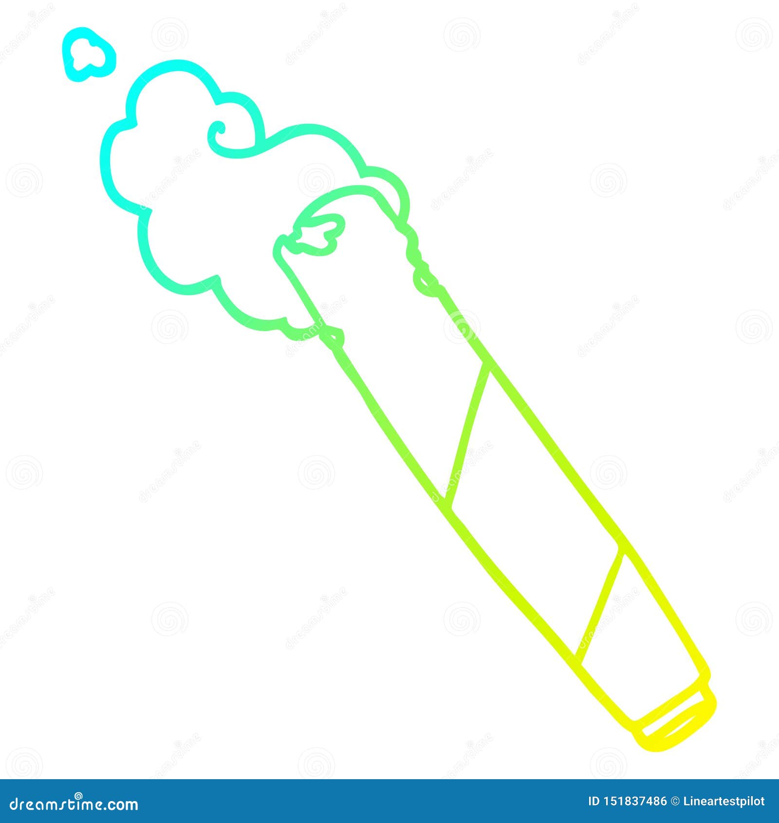 420 Cartoon Smoking Blunt Hold Weed Cannabis Bud Nug Marijuana ...