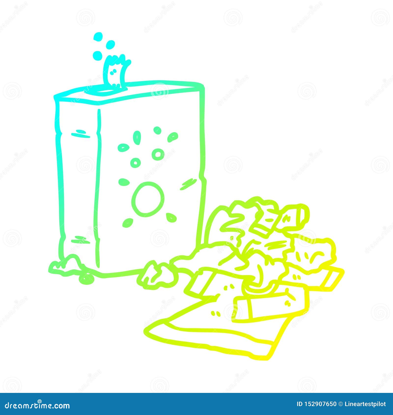 A Creative Cold Gradient Line Drawing Washing Powder and Laundry Stock ...