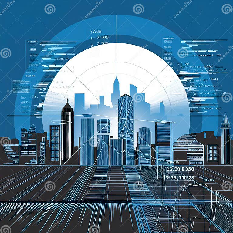 Creative Collage Depicting Finance and the World with Digital Software ...