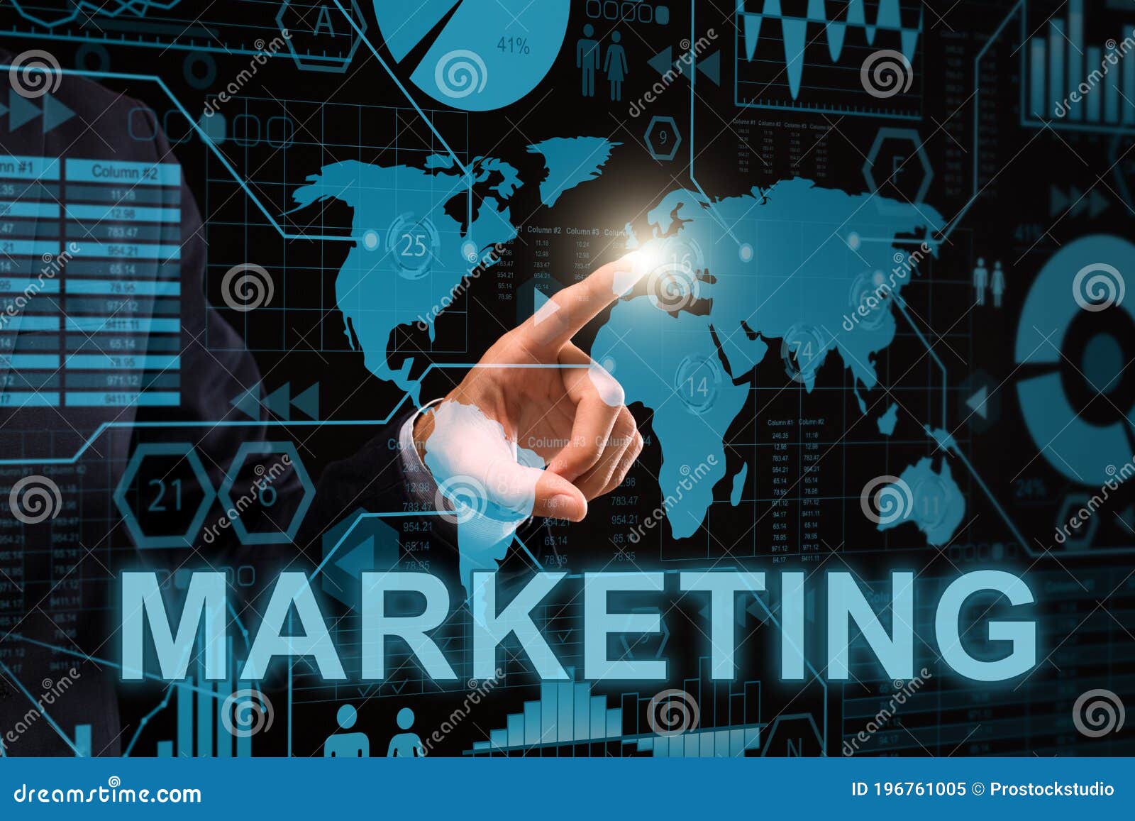 Creative Collage for Digital Marketing Concept with Businessman ...