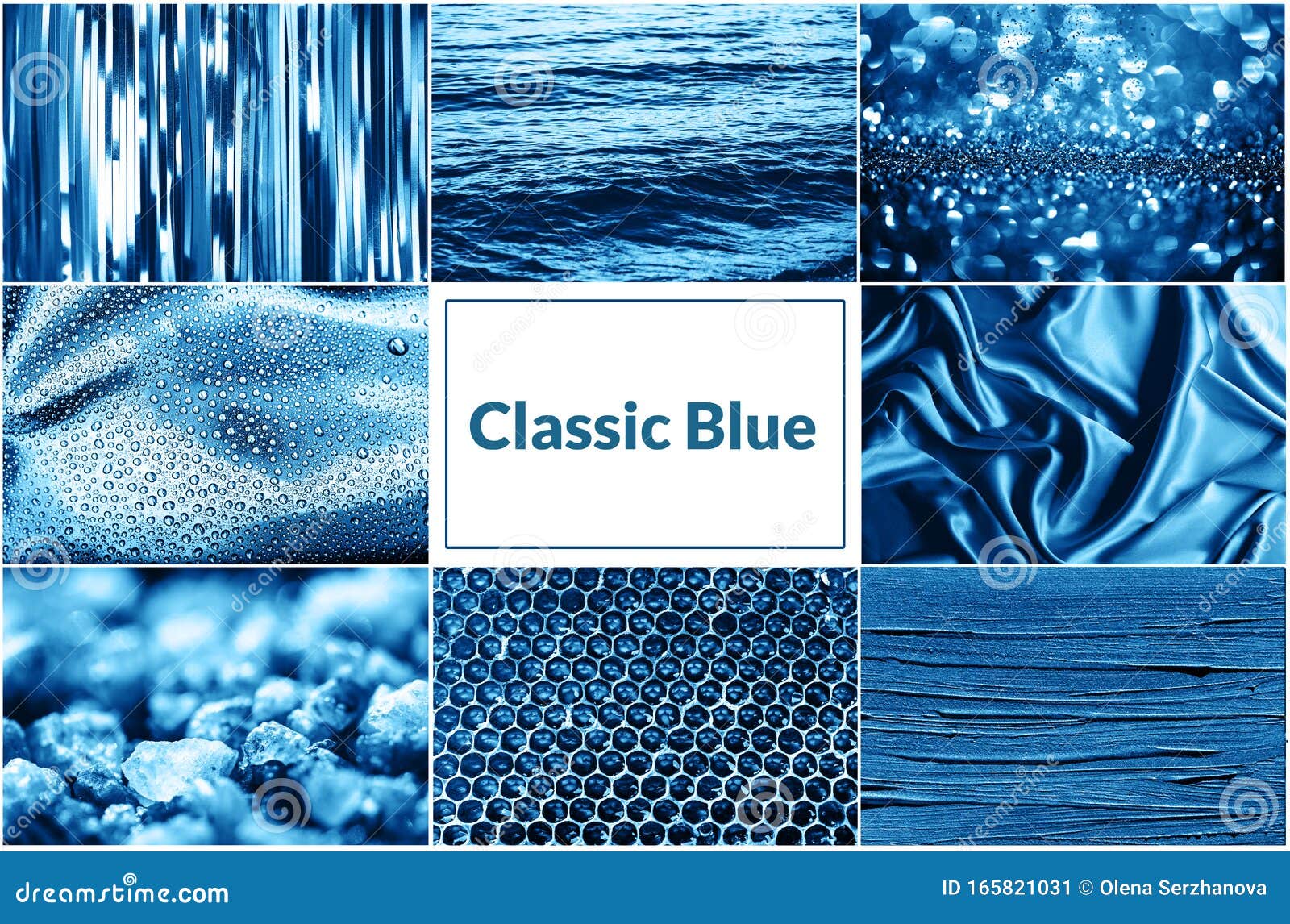 Collage of Various Textures Inspired by Color of the Year 2020 ...